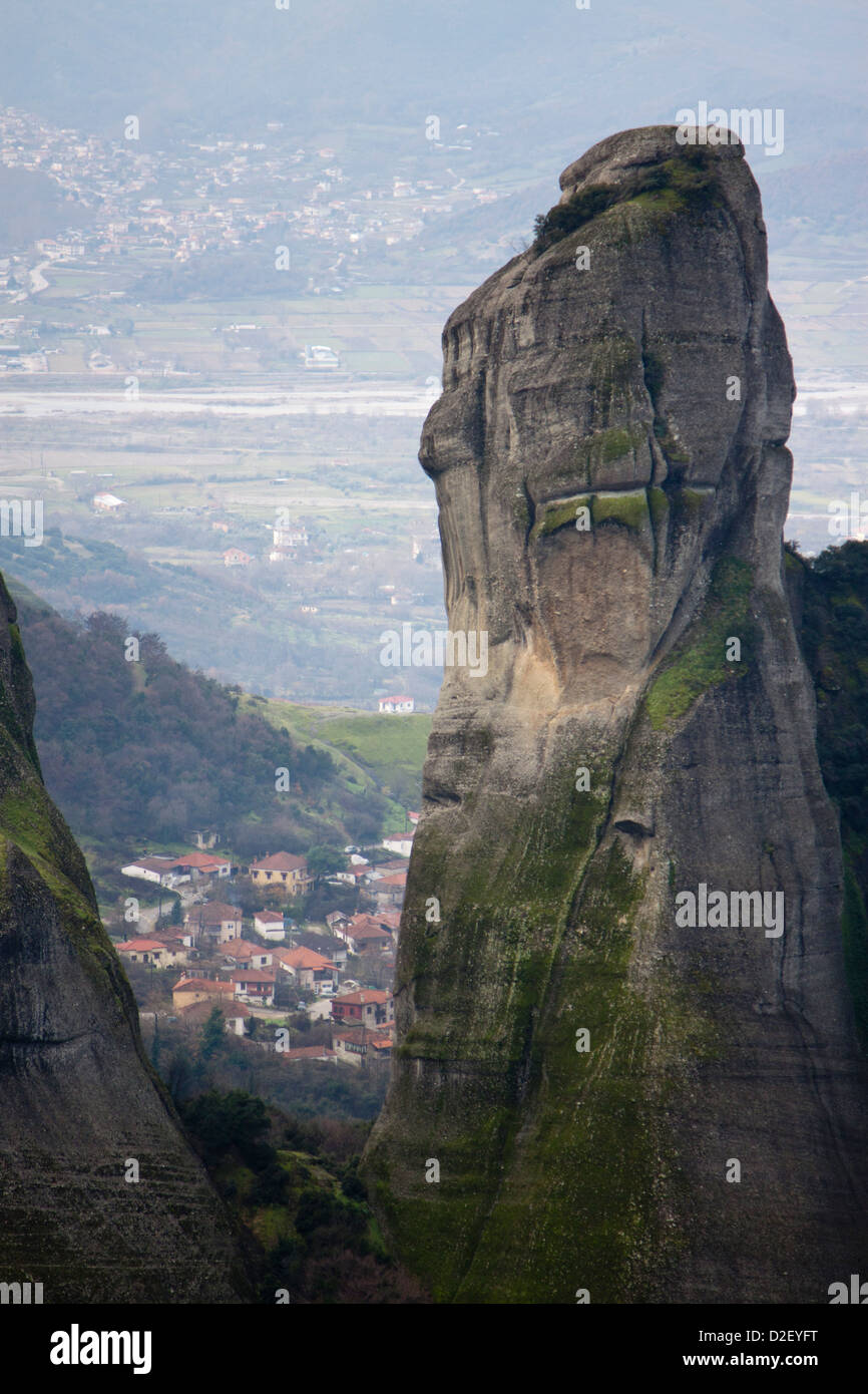 UNESCO World Heritage site Meteora, Greece: Meteora Rocks with the ...