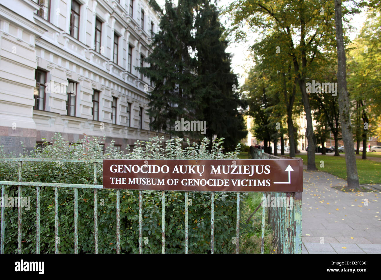 Exterior of the Museum of Genocide in Vilnius Stock Photo - Alamy