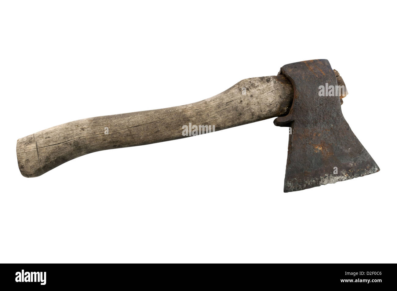 Old axe on white background Stock Photo - Alamy