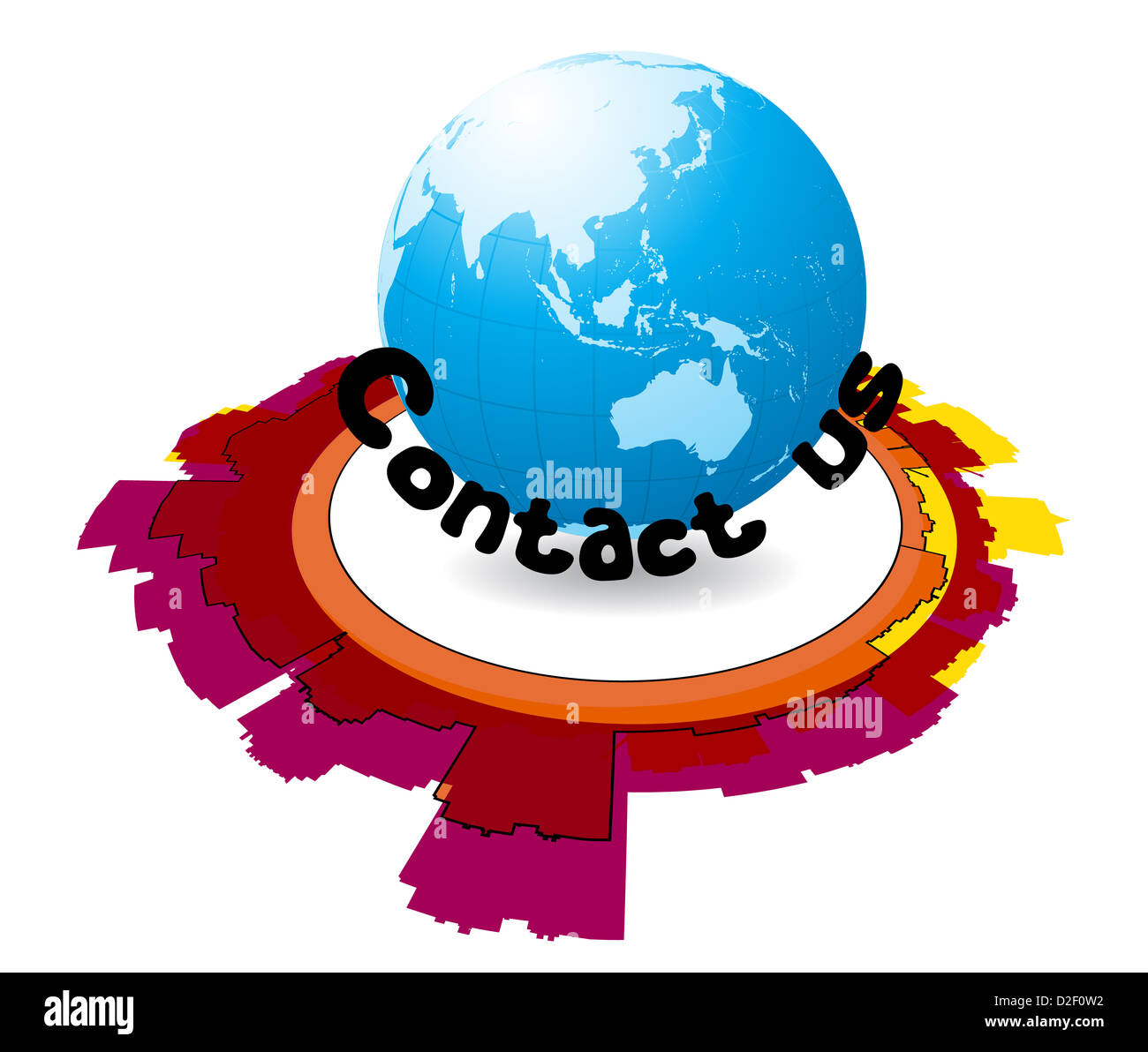 earth contact us with abstract background Stock Photo - Alamy