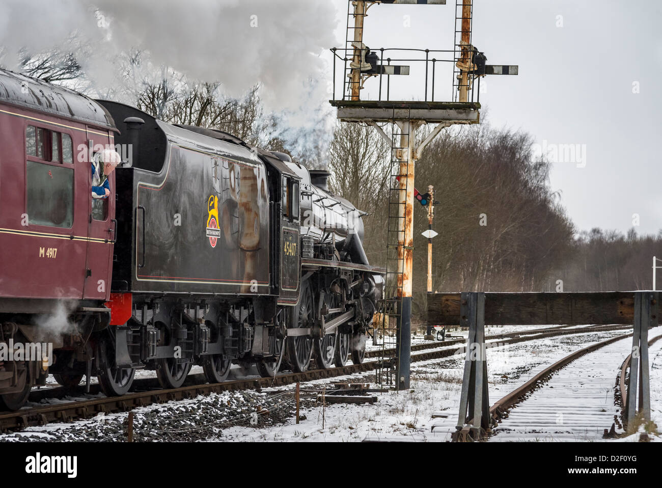 East Lancashire railway ELR Winter Steam Gala at Ramsbottom station ...