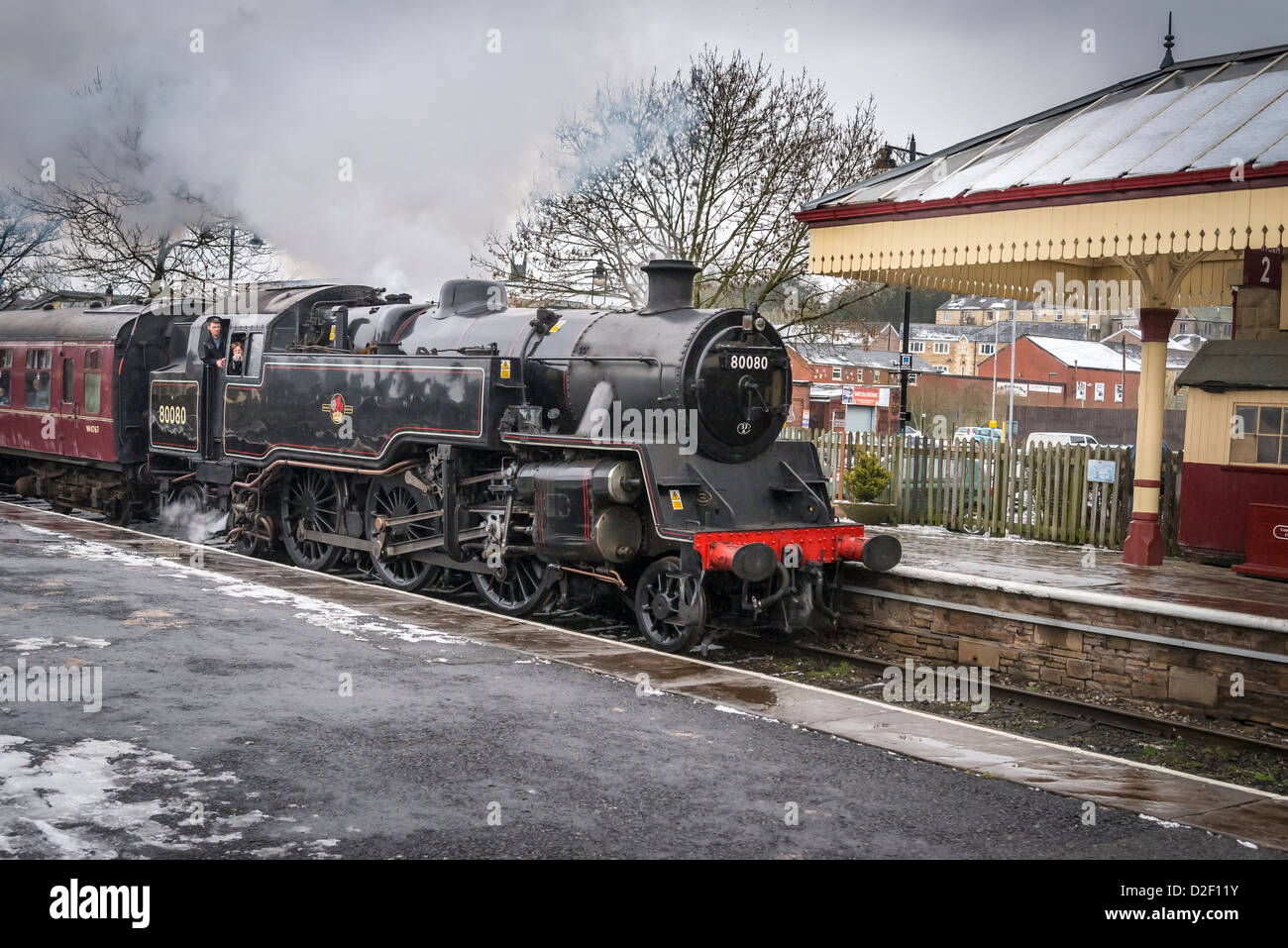 East Lancashire railway ELR Winter Steam Gala at Ramsbottom station ...