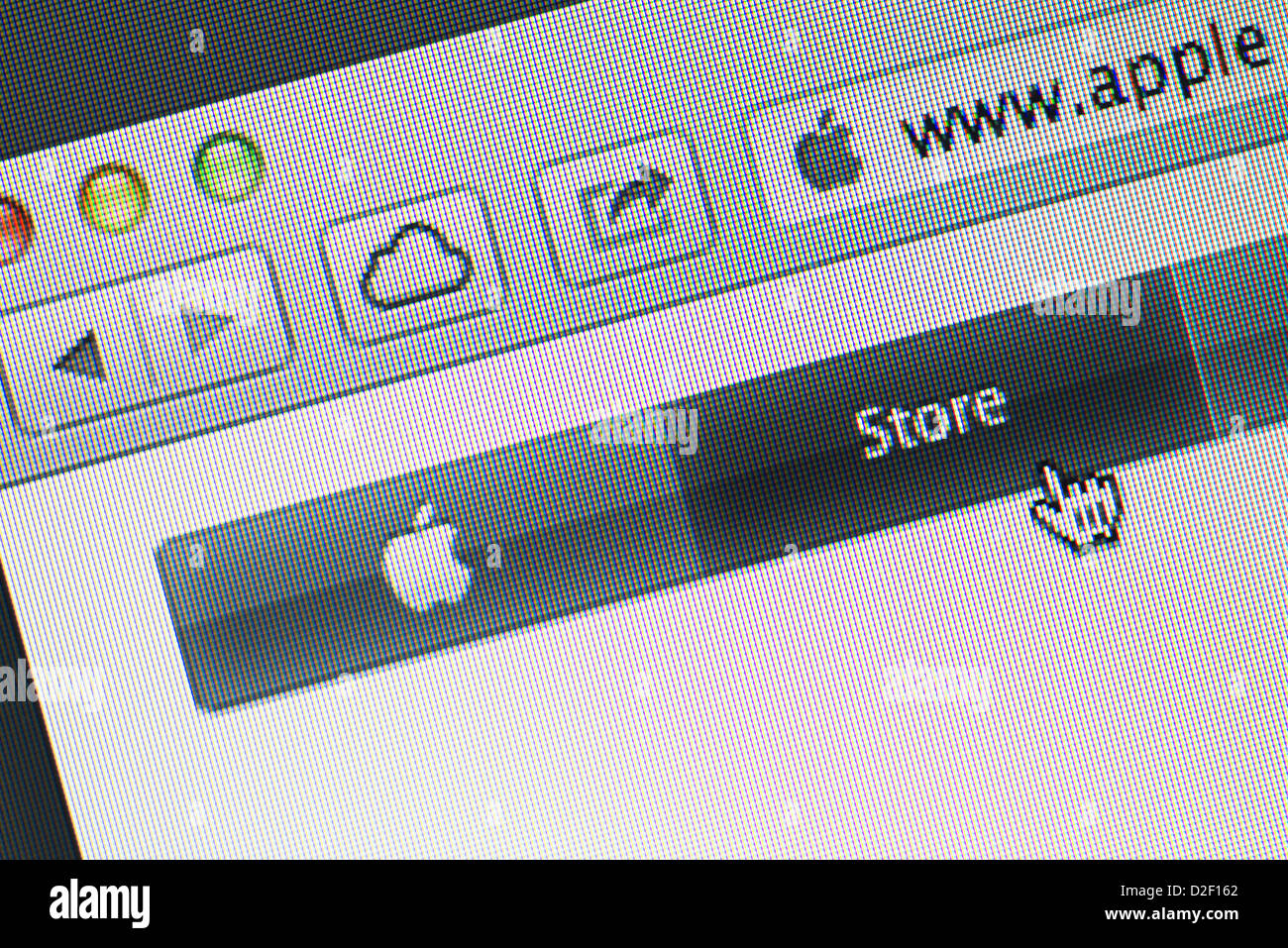 Apple.com store logo and website close up Stock Photo - Alamy