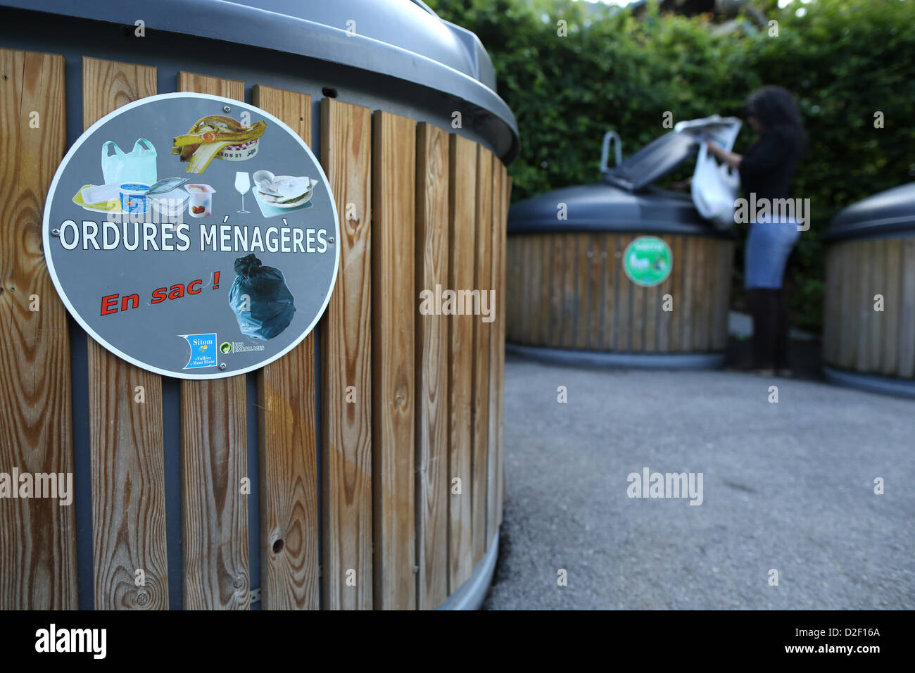 Recycling bin France Stock Photo - Alamy