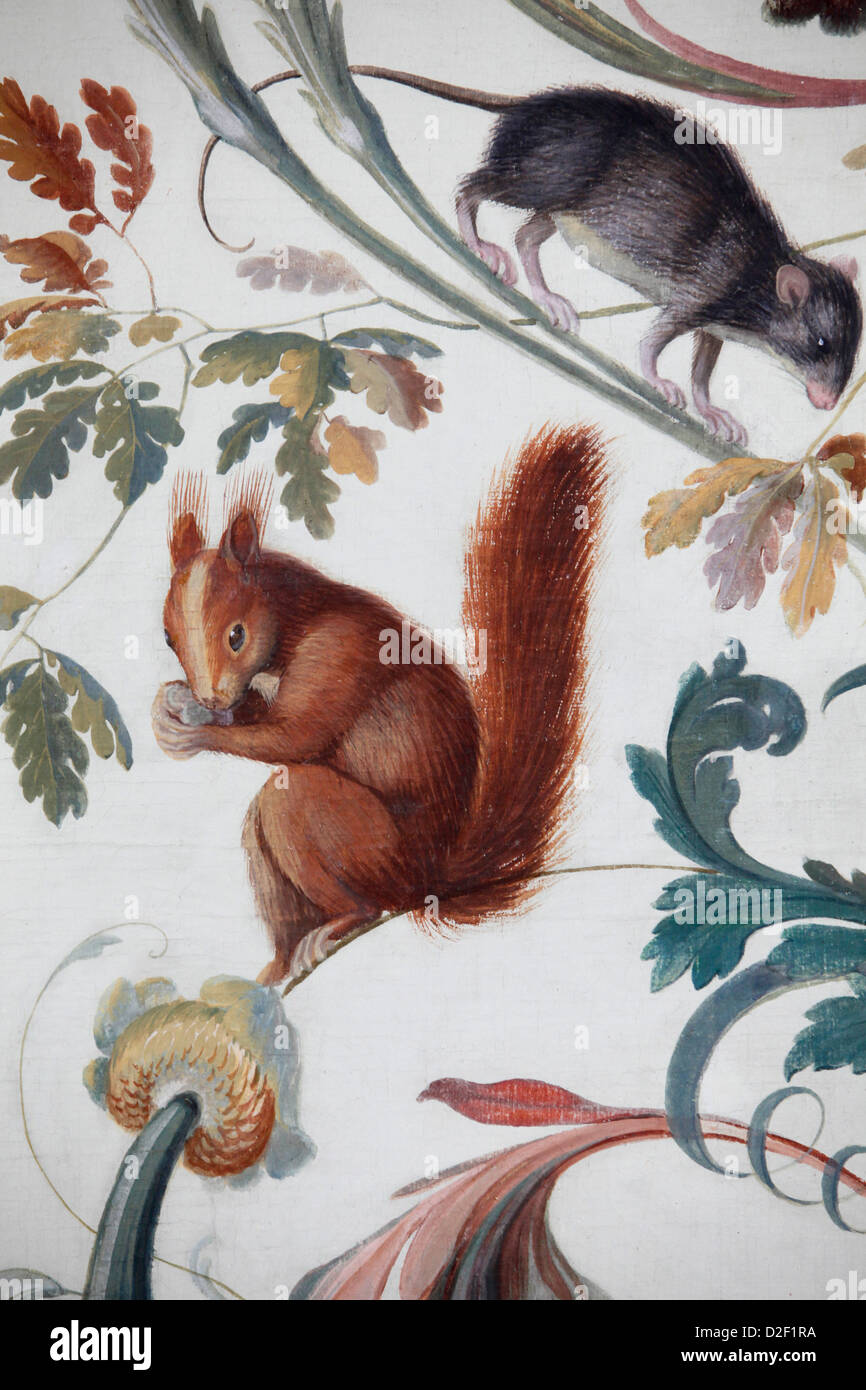 Hermitage Museum. The loggia of Raphael. Squirrel and rat Stock Photo ...