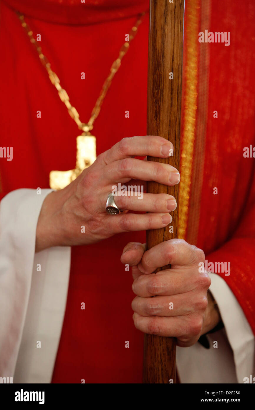 Saint-Denis catholic bishop Pascal Delannoy Stock Photo - Alamy