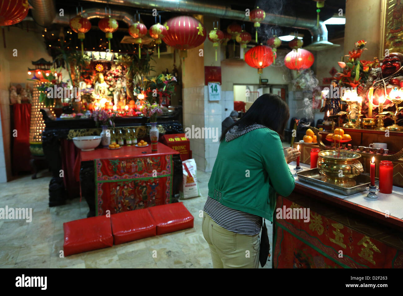 Chinese Buddhist temple in Paris Paris. France Stock Photo - Alamy