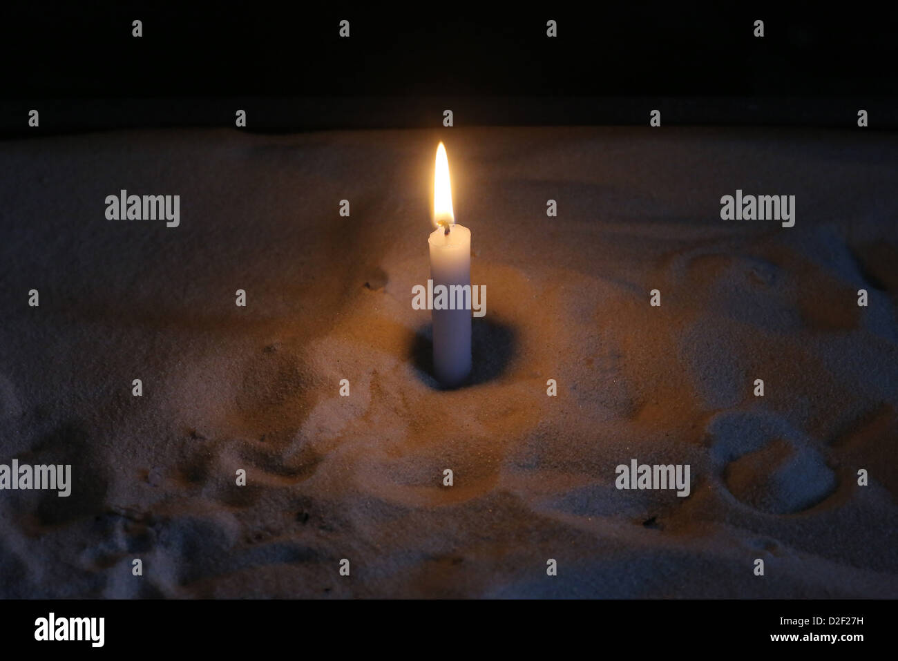 Candle church in the sand. Paris. France Stock Photo - Alamy