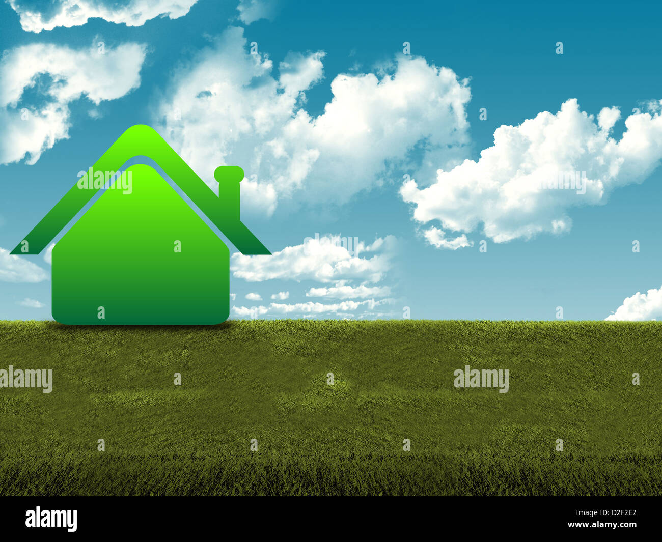 green home isolated environment Stock Photo - Alamy