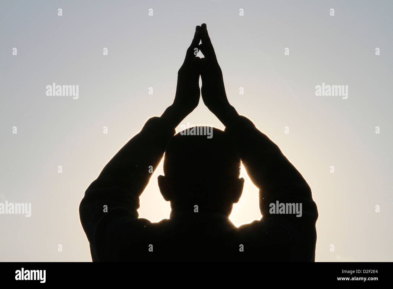 Man praying France Stock Photo - Alamy