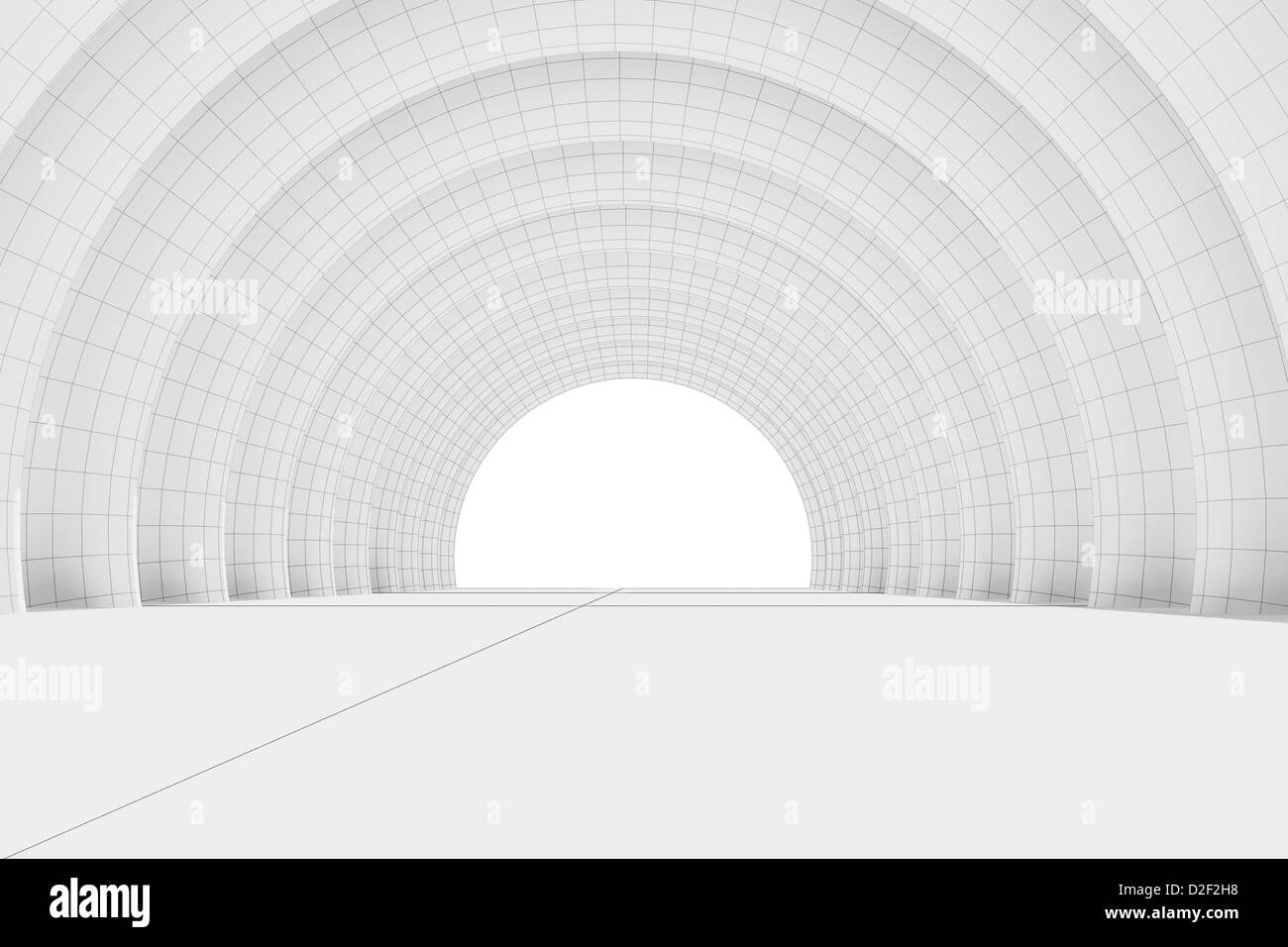 wireframe half circle in series Stock Photo - Alamy