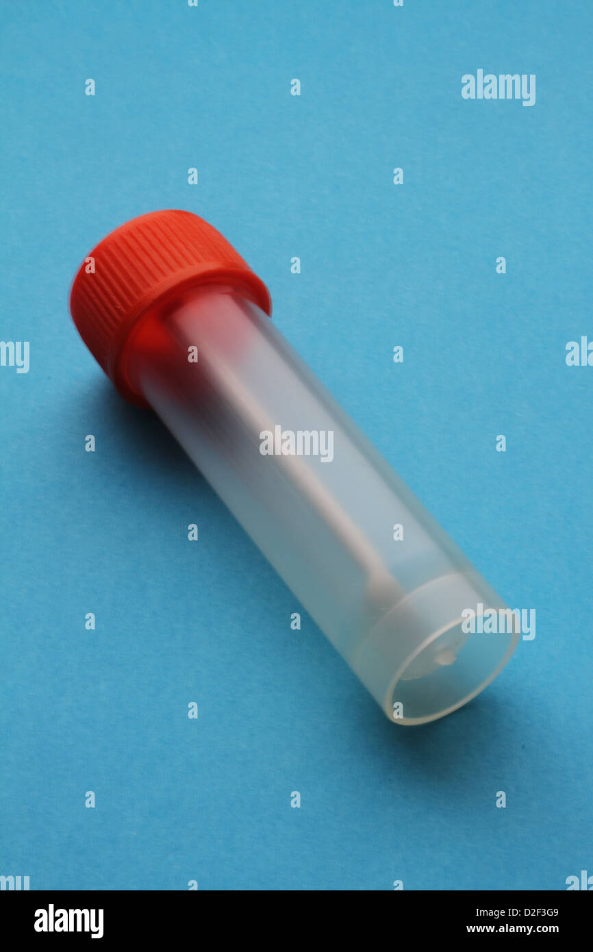 vessel for stool collection on blue background Stock Photo - Alamy