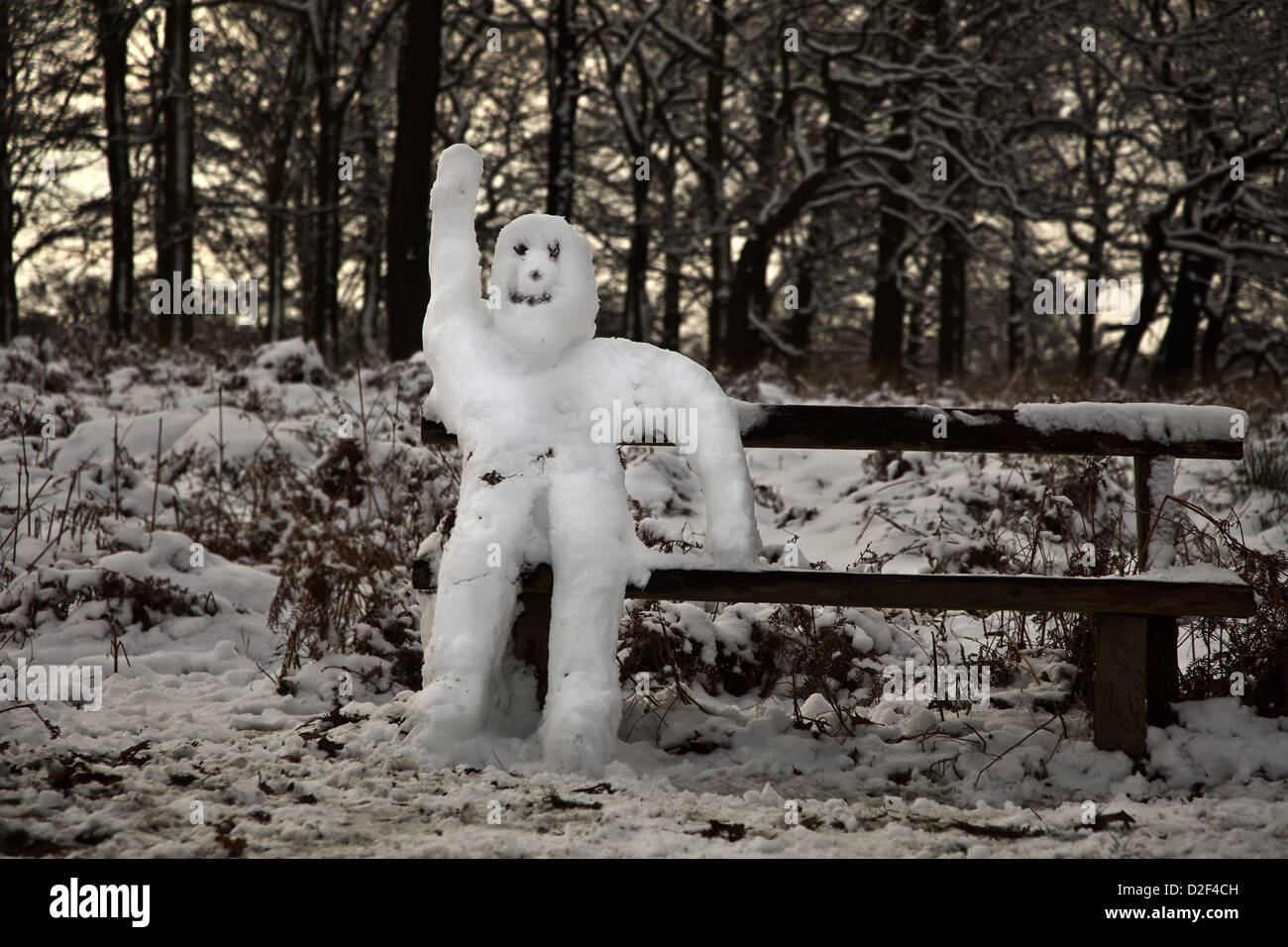Waving snowman hi-res stock photography and images - Alamy