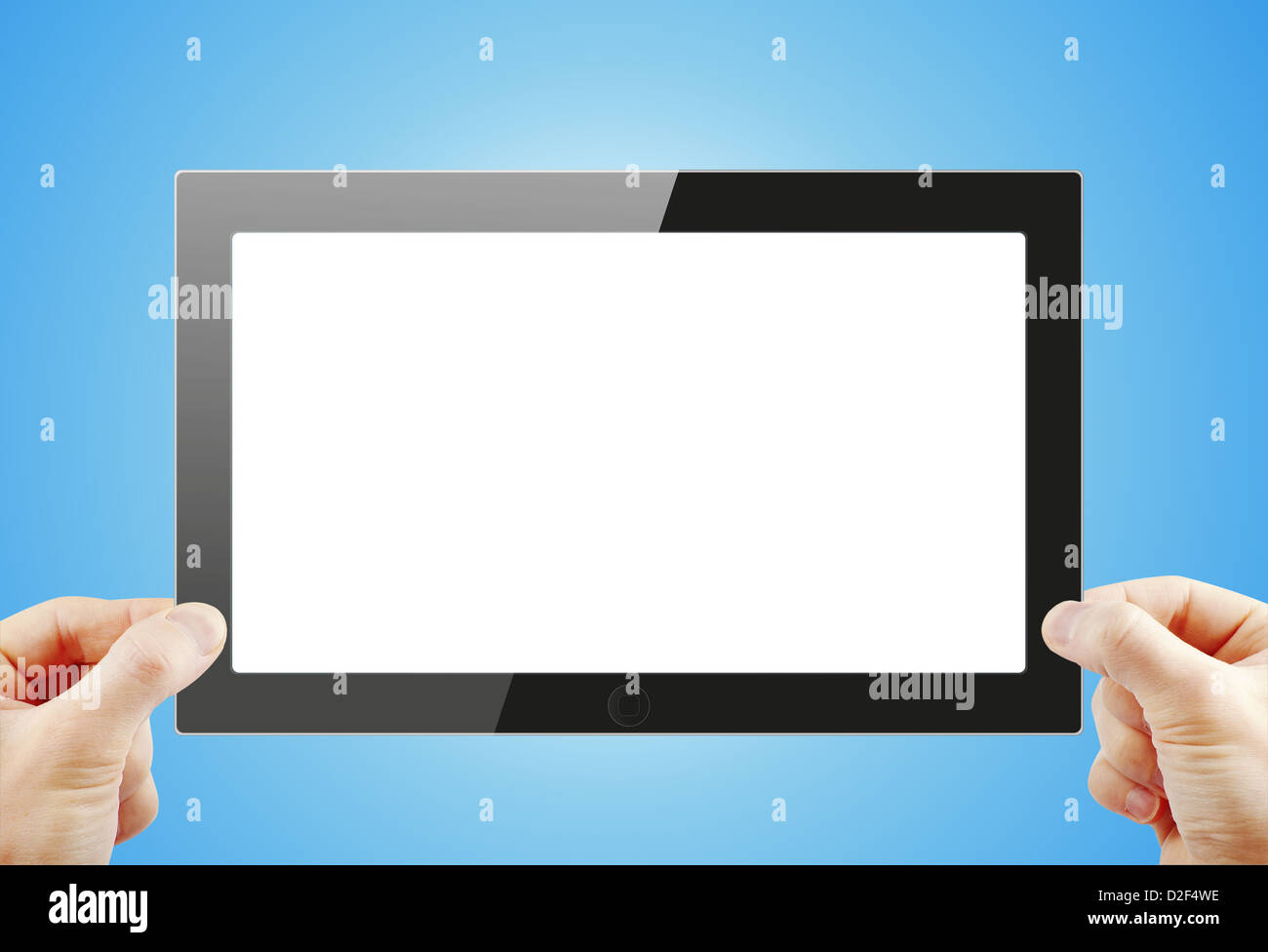 Black generic tablet pc, 3d render Stock Photo - Alamy