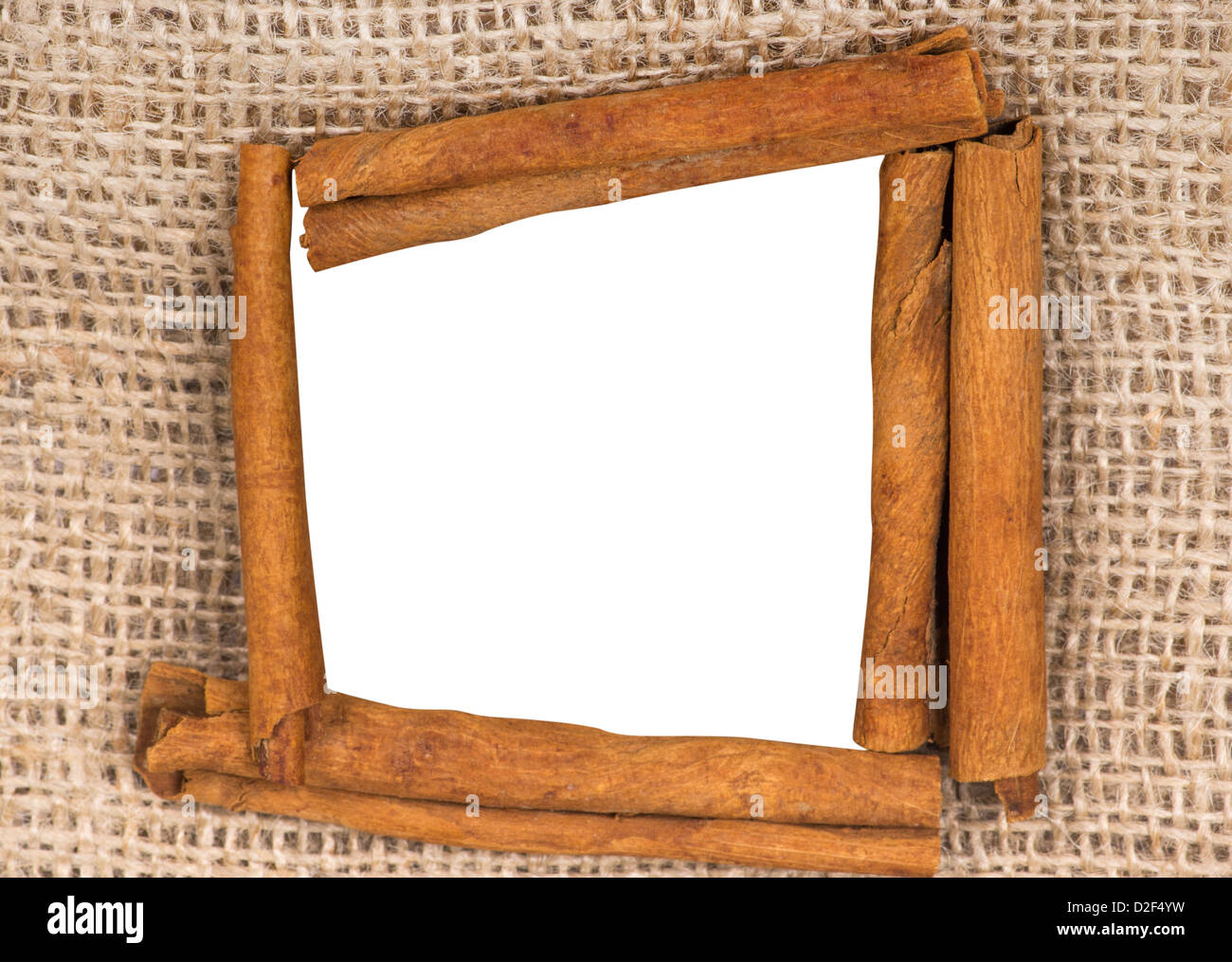 cinnamon sticks frame Stock Photo - Alamy