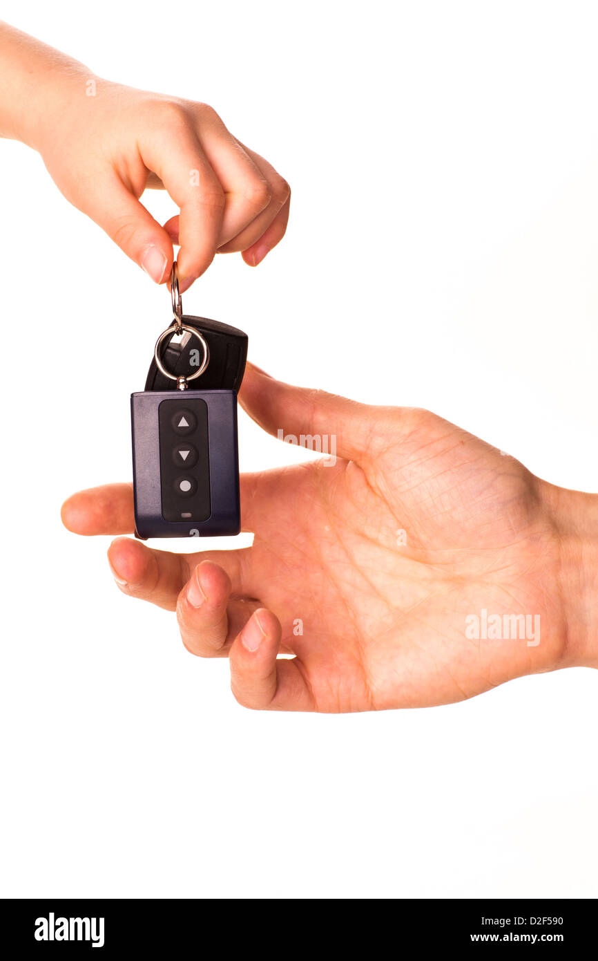 Handing over car key hi-res stock photography and images - Alamy