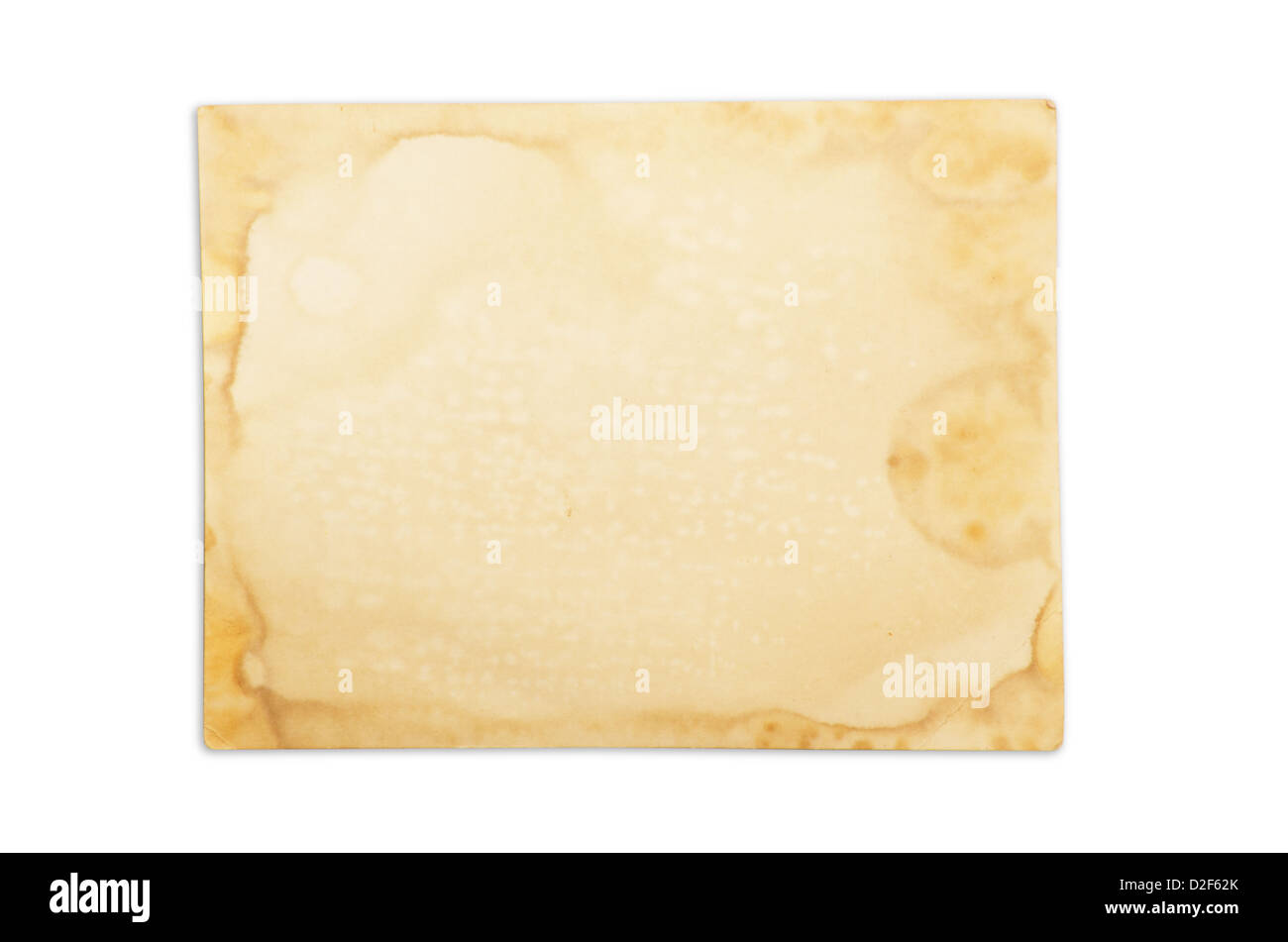 Aged paper sheet ripped Cut Out Stock Images & Pictures - Alamy