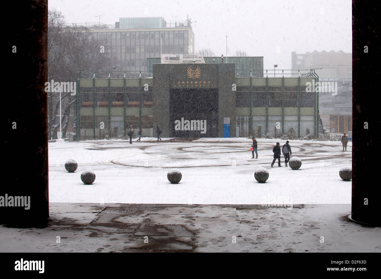 The Allan Berry Building, Coventry University, in snowy weather ...