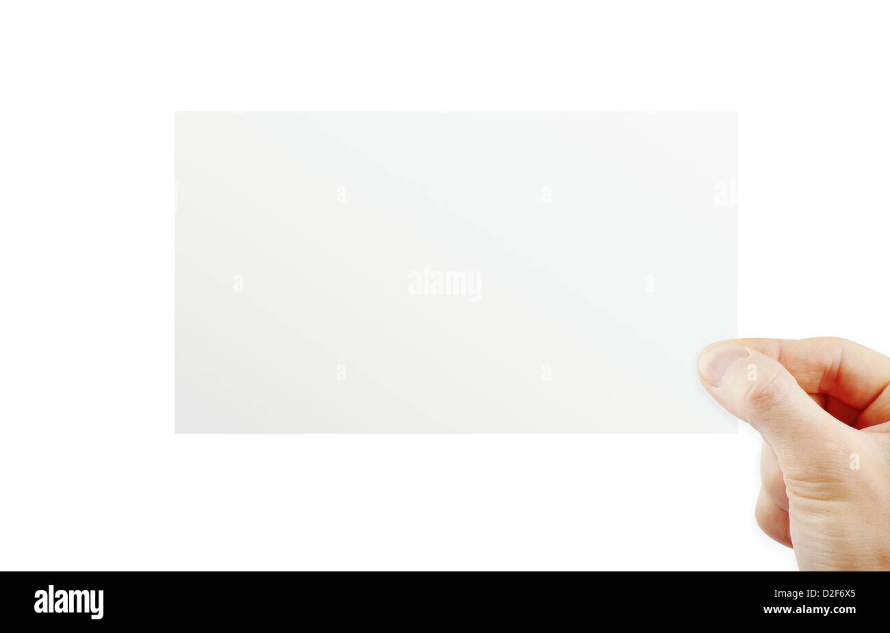 Hand holding paper Stock Photo - Alamy