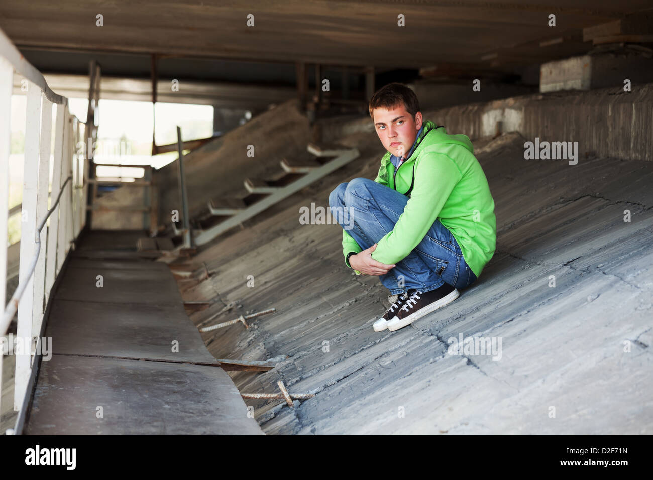 Young man in depression Stock Photo - Alamy