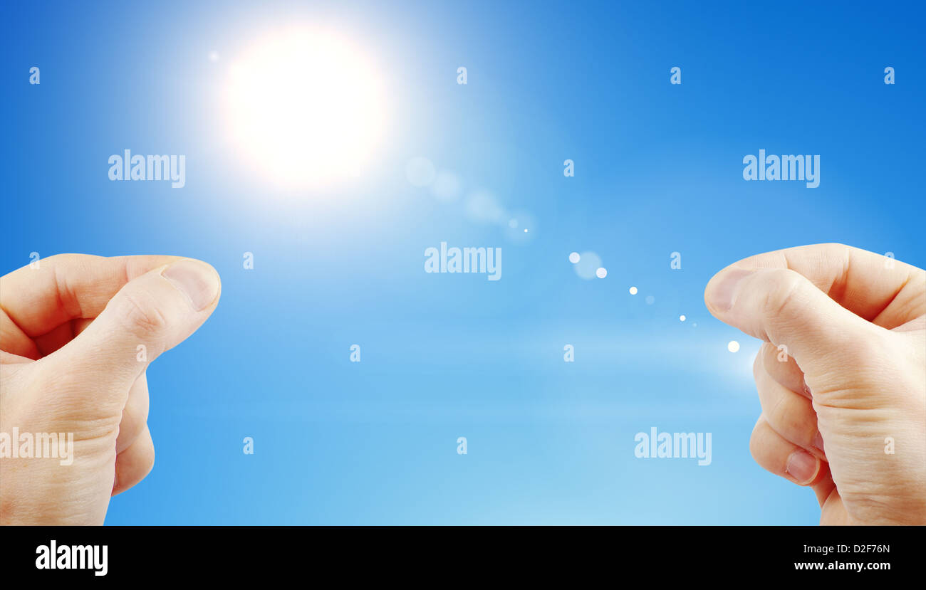 well shaped male hand and arm holding for something Stock Photo - Alamy