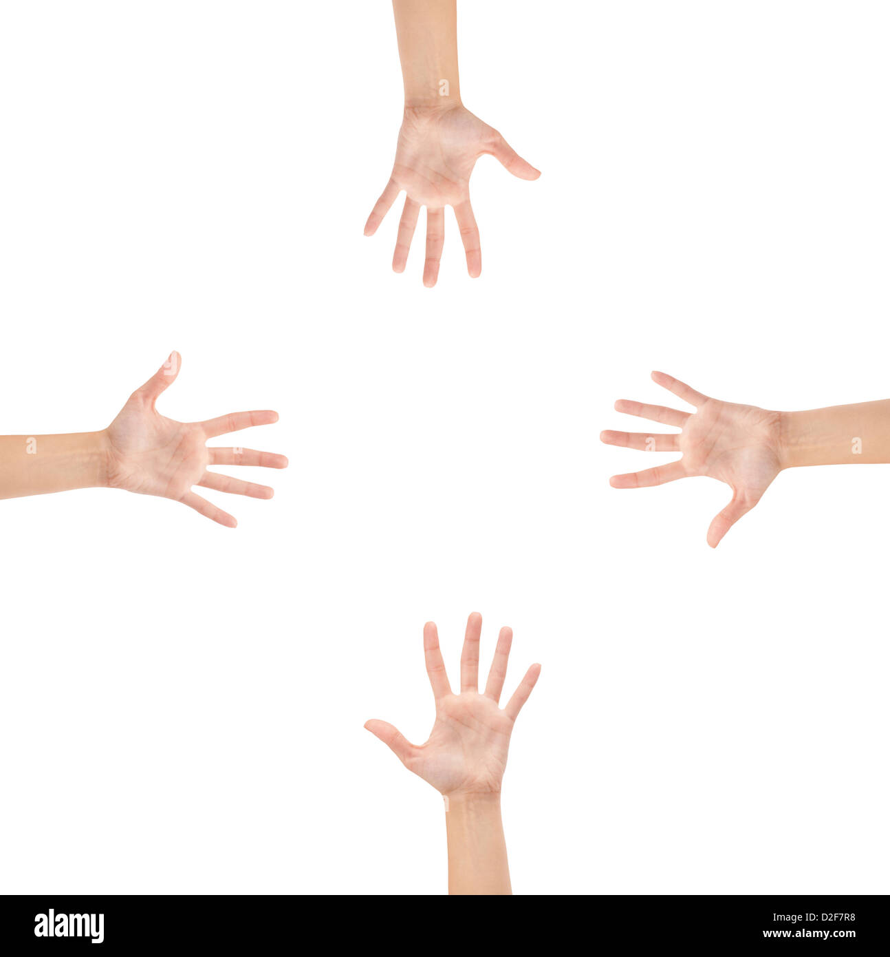 hands isolated on white background Stock Photo - Alamy