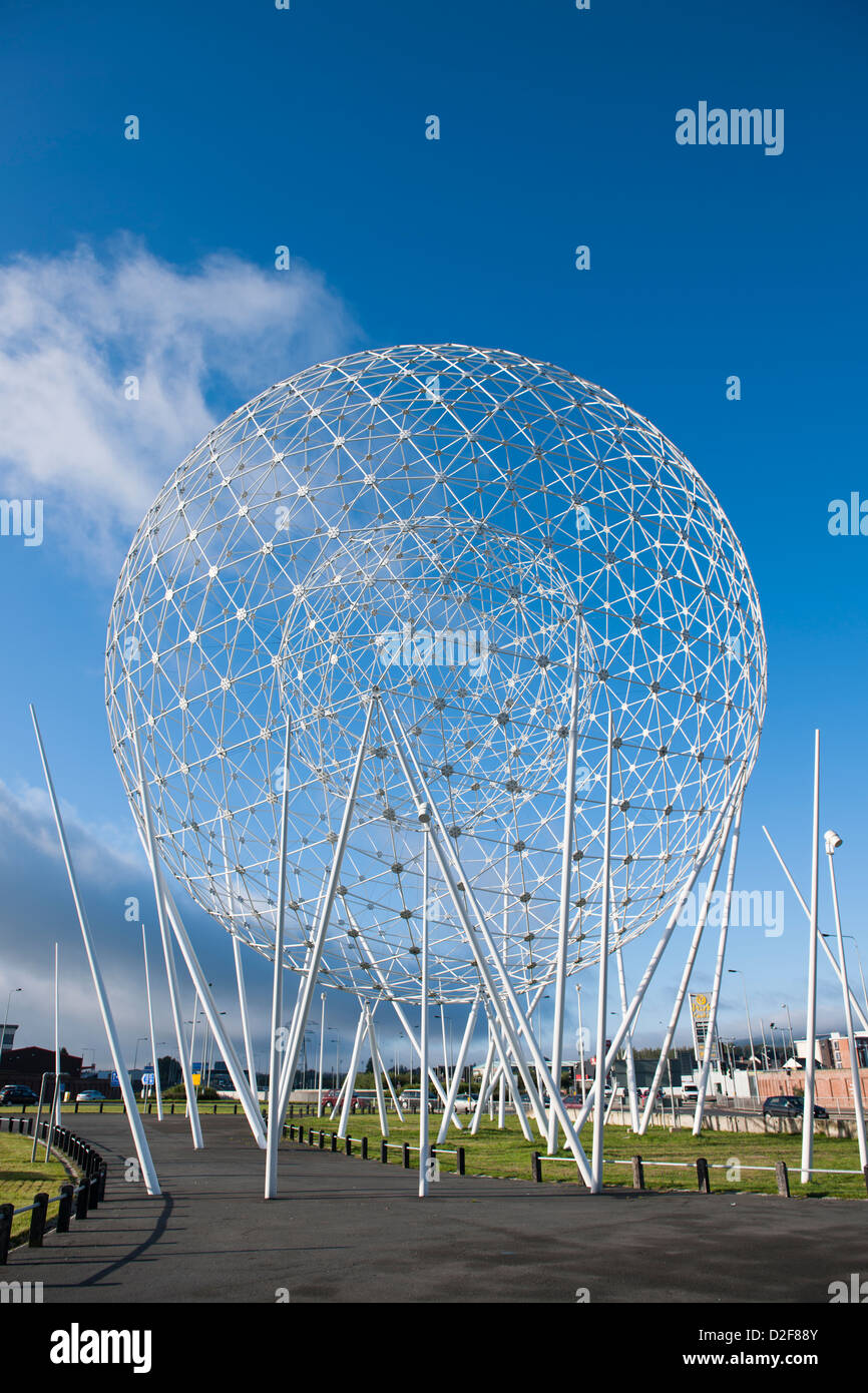 Belfast Sculpture RISE by artist Wolfgang Buttress, known locally as ...