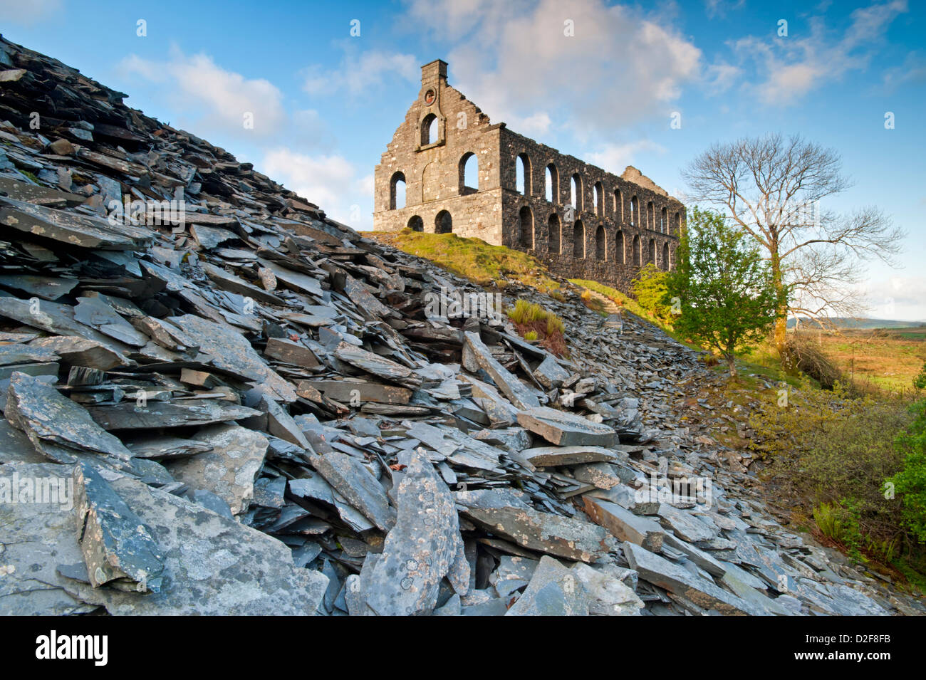 Ynys y Pandy Disused Slate Mill, Cwmystradllyn, Snowdonia National Park ...