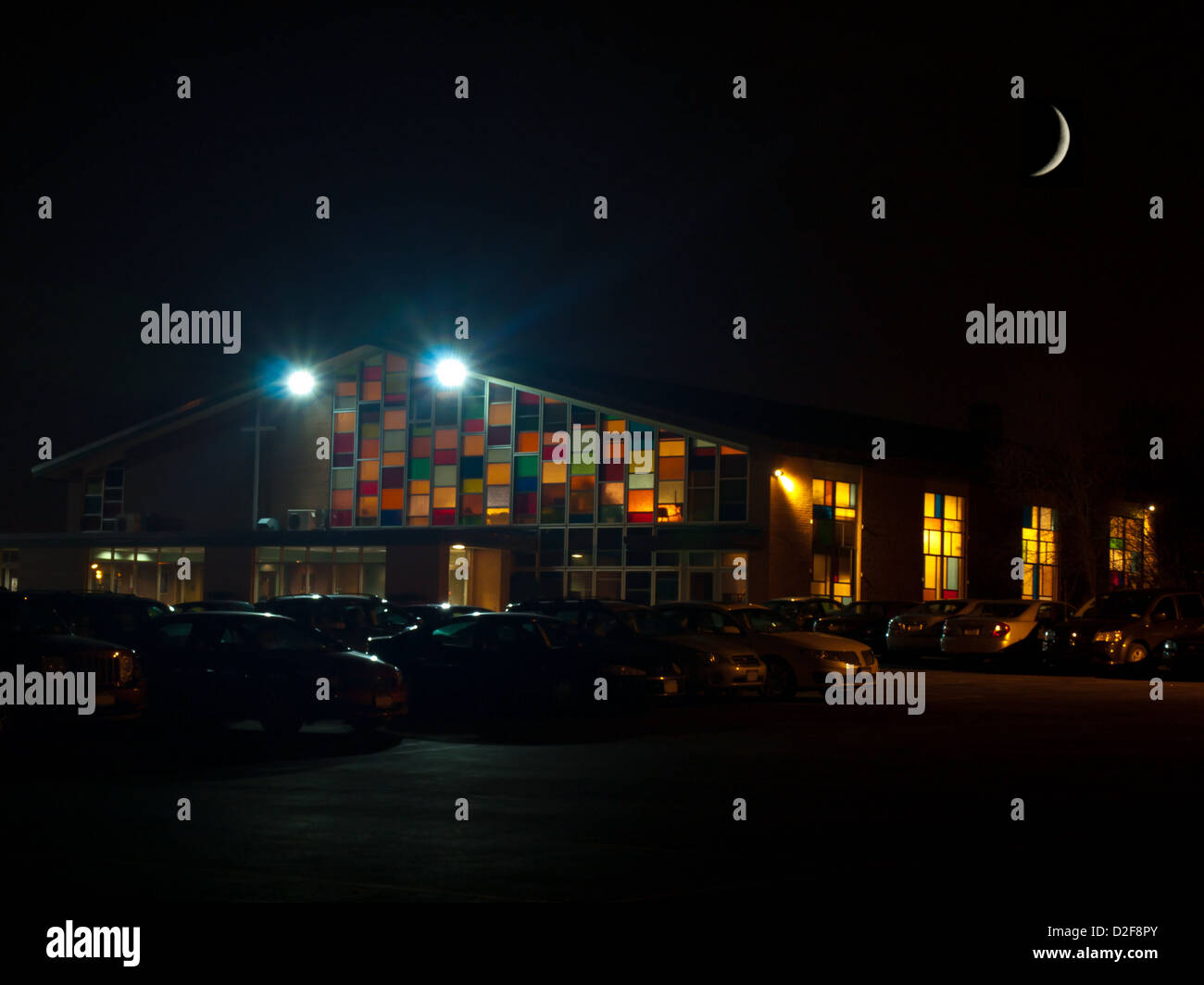 Night church service hi-res stock photography and images - Alamy