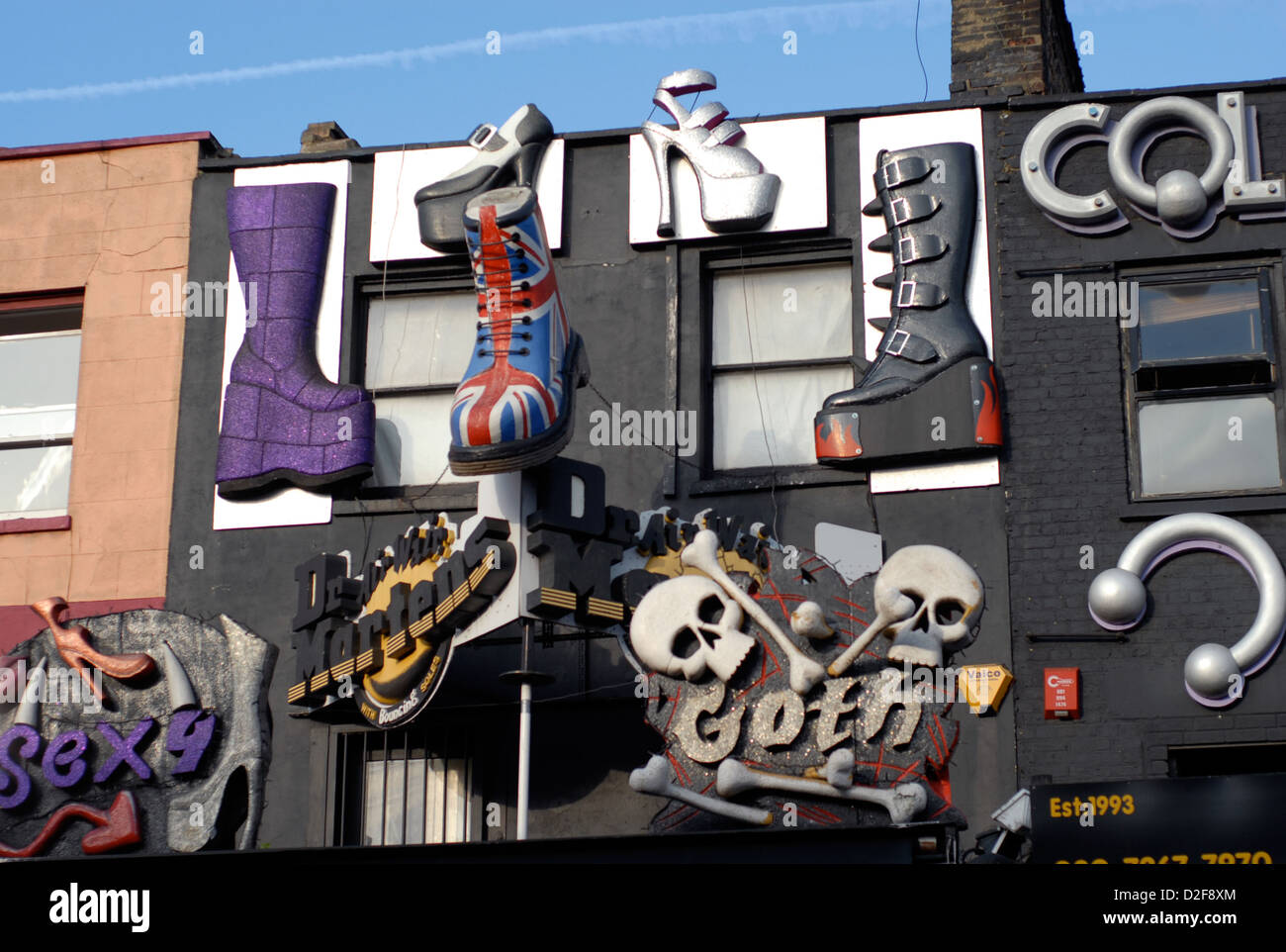 the world famous decorated shop fronts in camden market london Stock ...