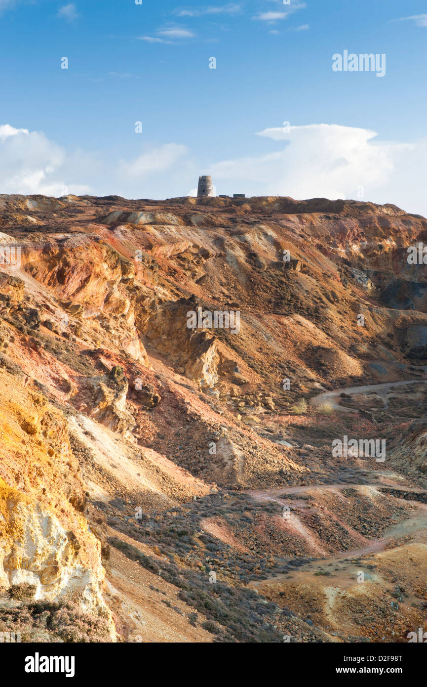 Parys Mountain Copper Mine Works, Near Amlwch, Anglesey, North Wales ...