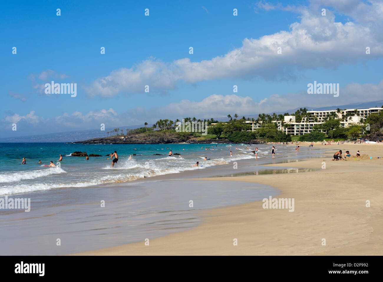 Hapuna Beach, Big Island, Hawaii, USA Stock Photo - Alamy