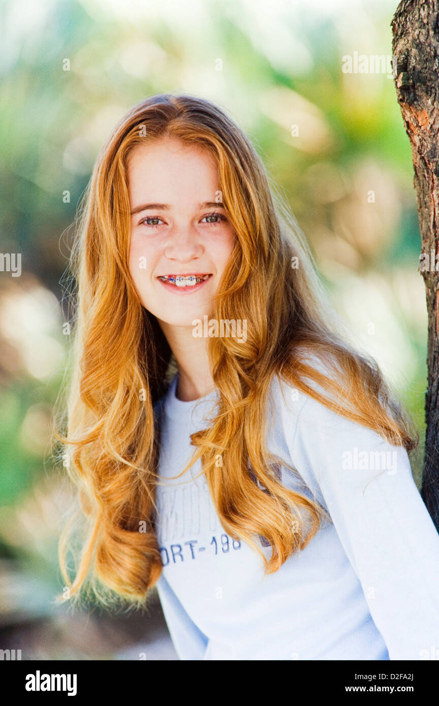 Closeup portrait of teenage girl, Miami Stock Photo - Alamy