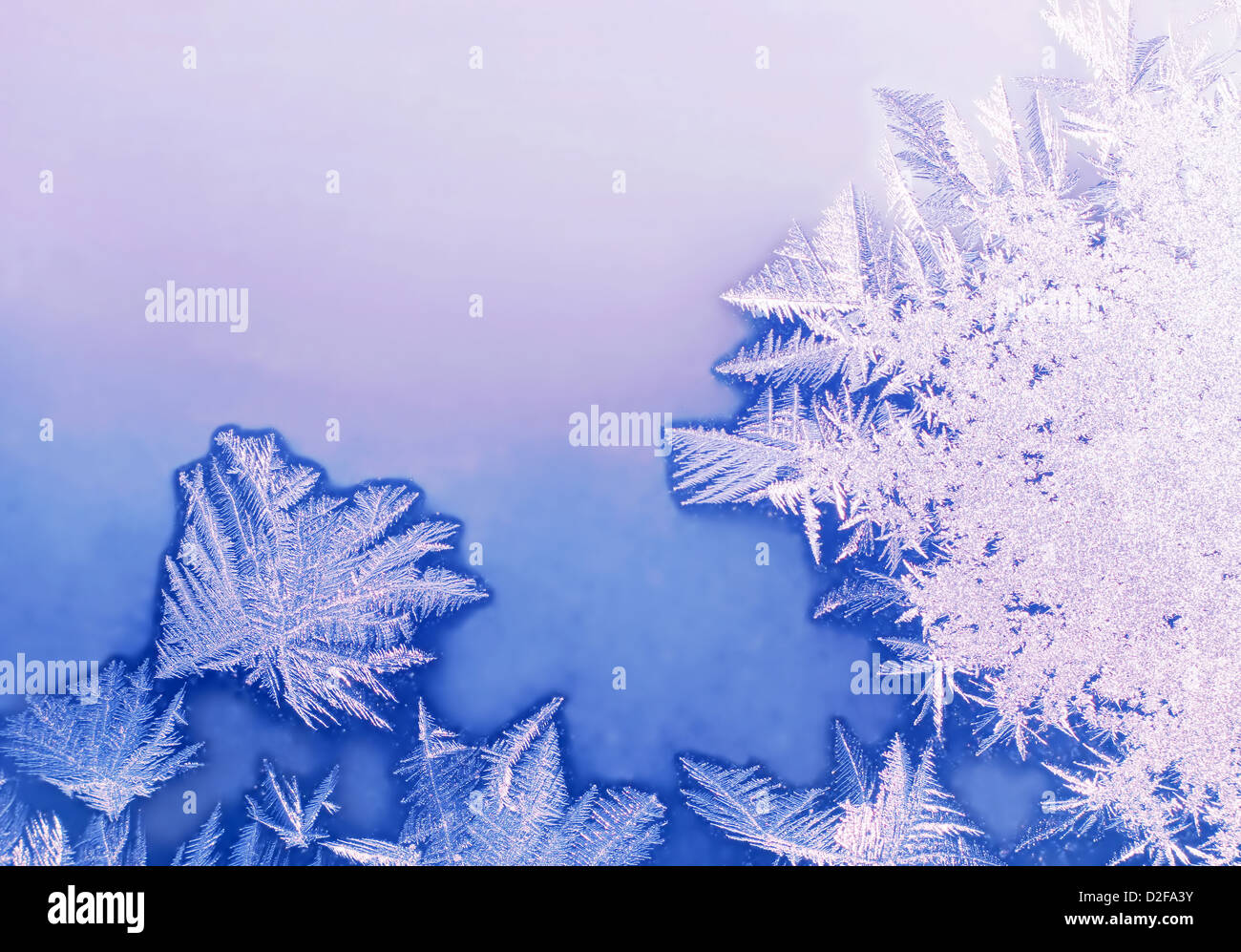 Frosty pattern on winter glass Stock Photo - Alamy