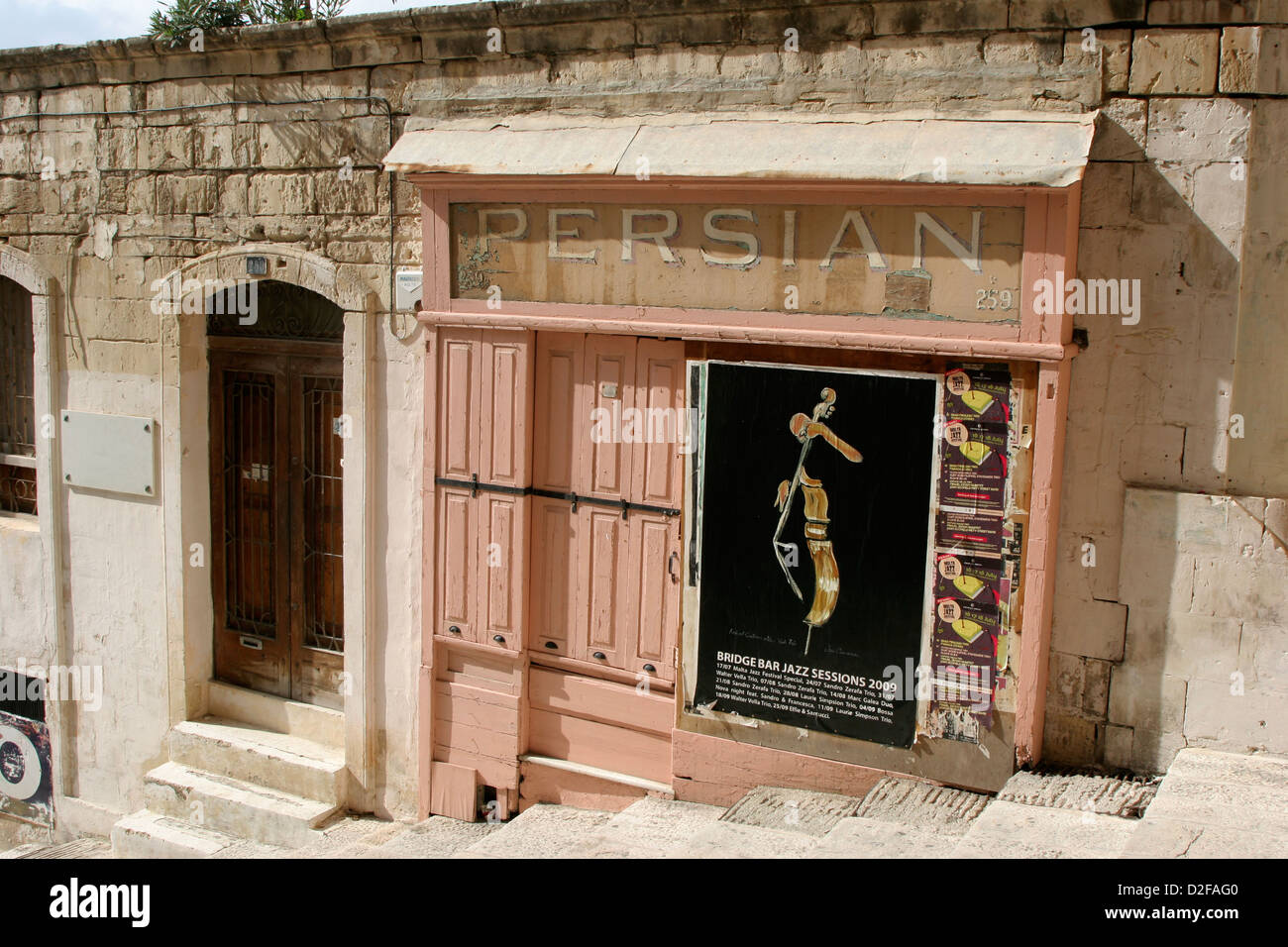 An abandoned Retail business shop-front in Valletta the capital of ...