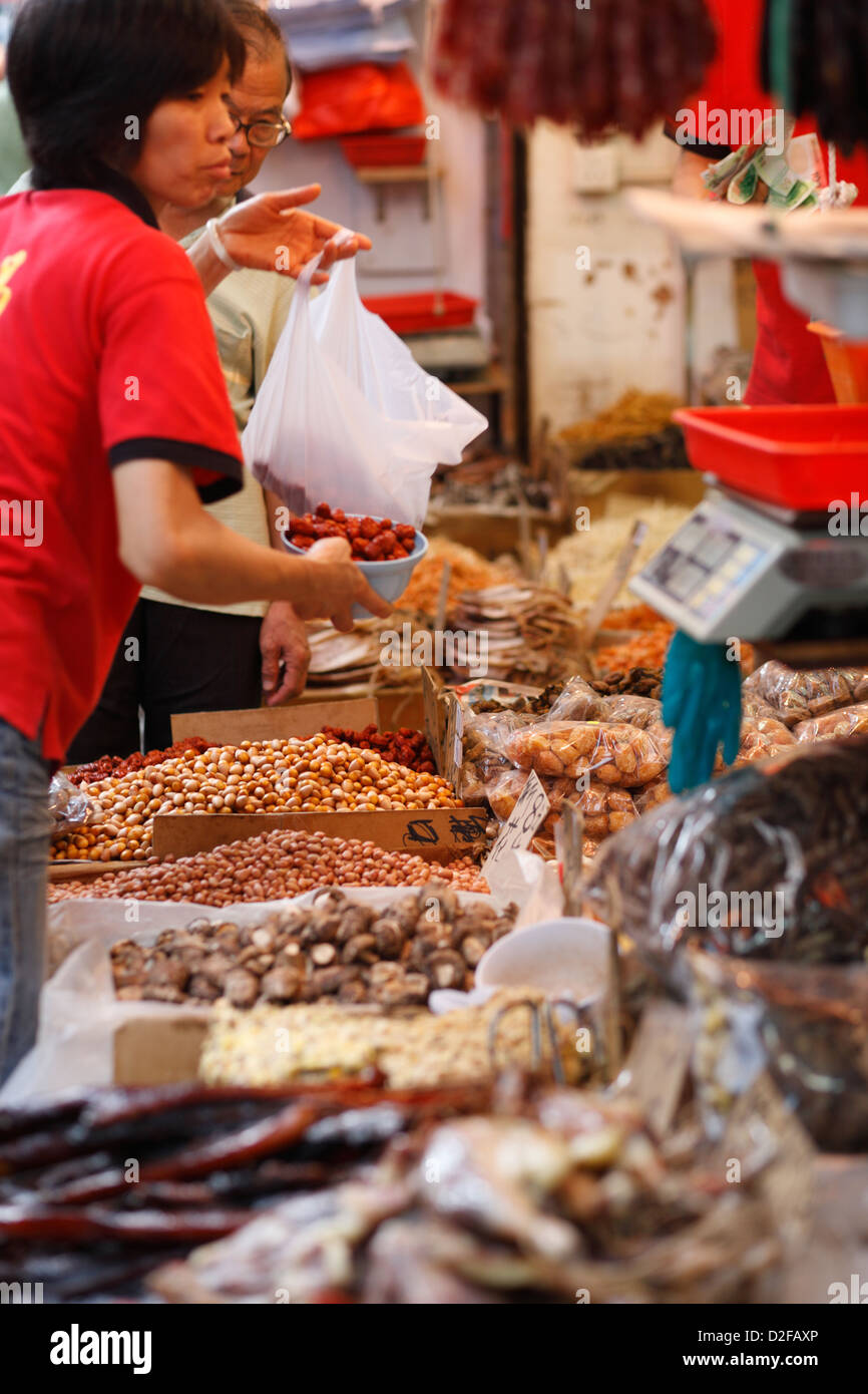 Hong Kong, China, as for nuts and dried fruit in Sham Shui Po Stock ...