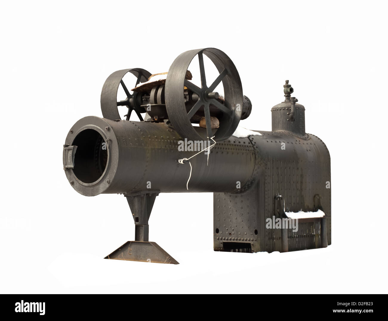 steam engine with white background Stock Photo - Alamy