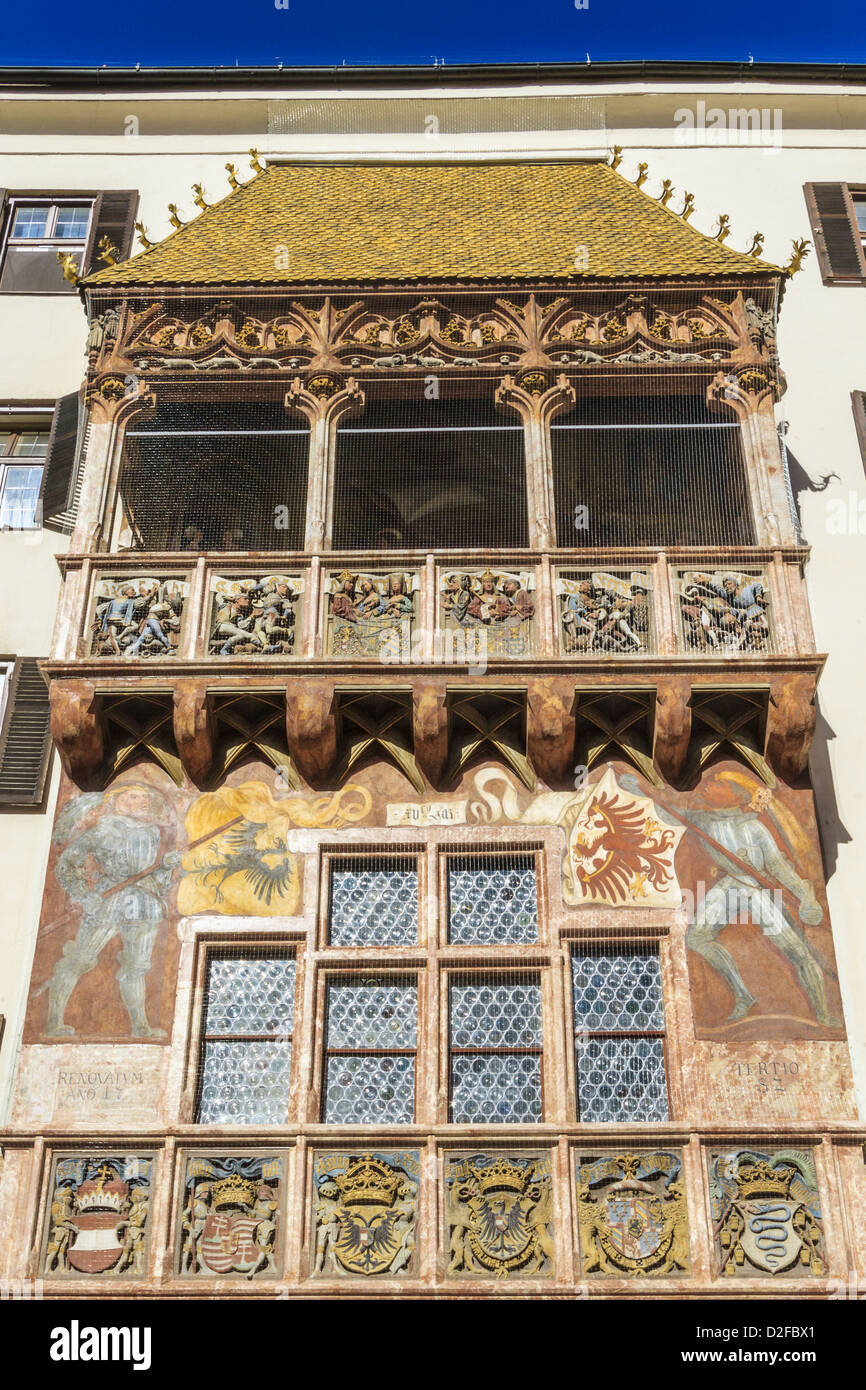 Innsbruck Golden Roof (Goldenes Dachl), Austria Stock Photo - Alamy