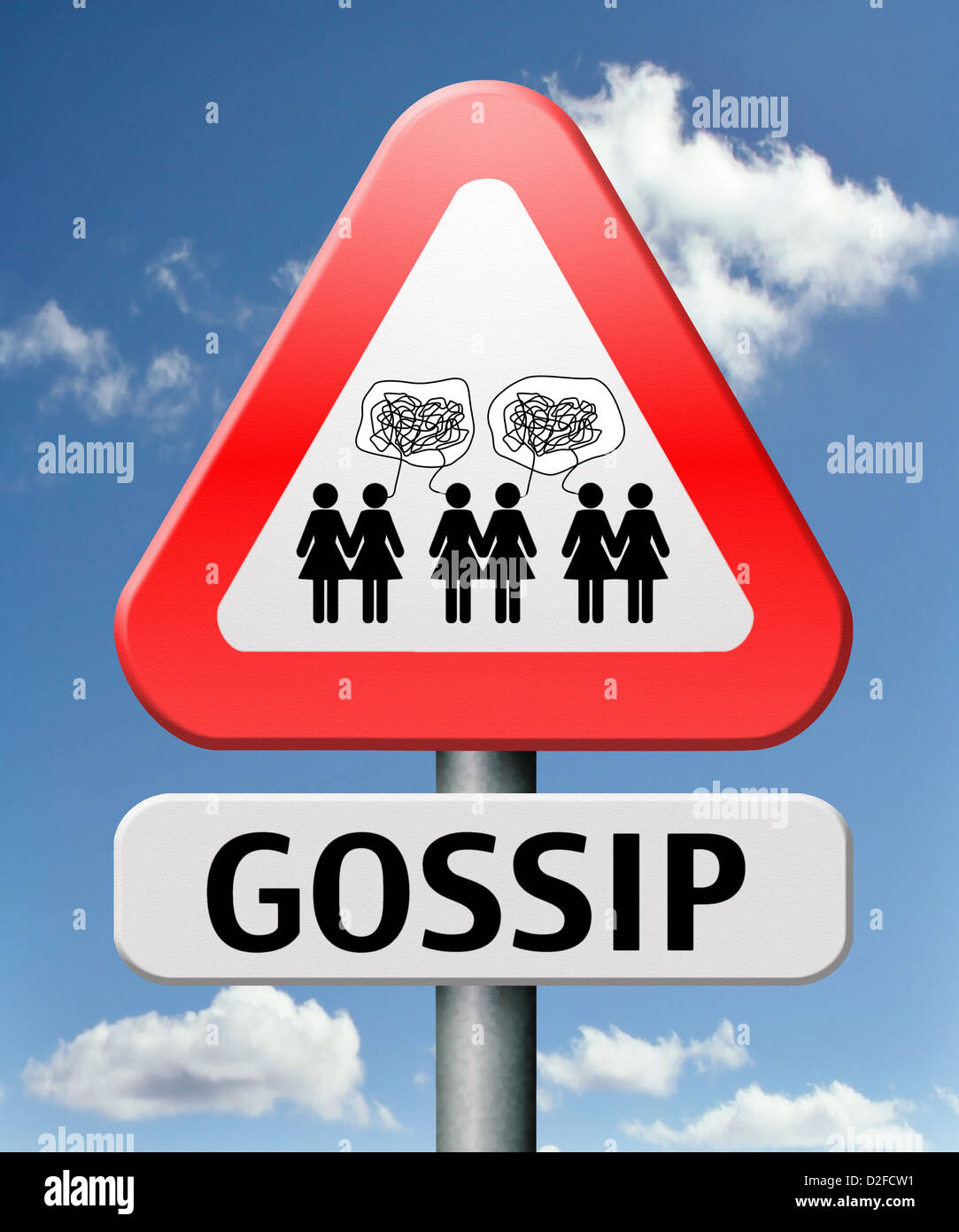 gossip small girl talk and spreading latest rumors Stock Photo - Alamy