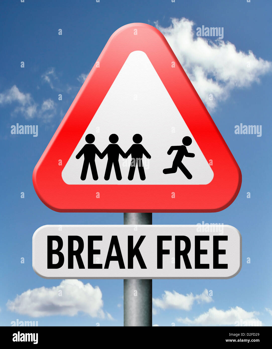 break free from prison pressure or quit job running away towards stress ...