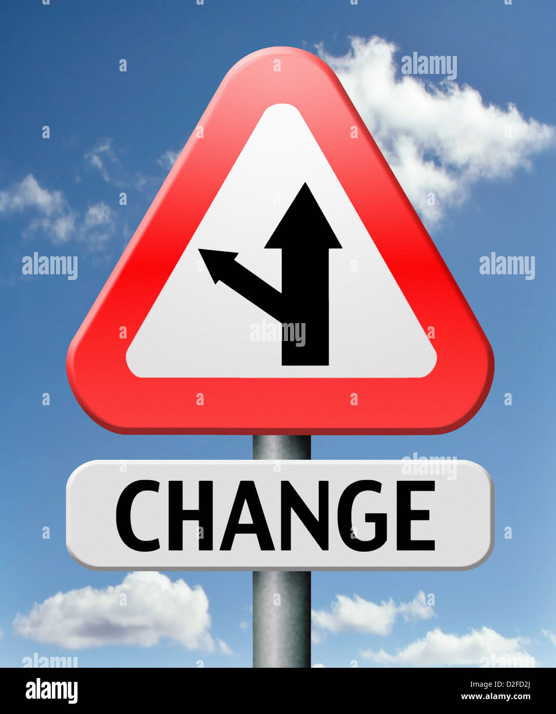 change ahead time for changes Stock Photo - Alamy