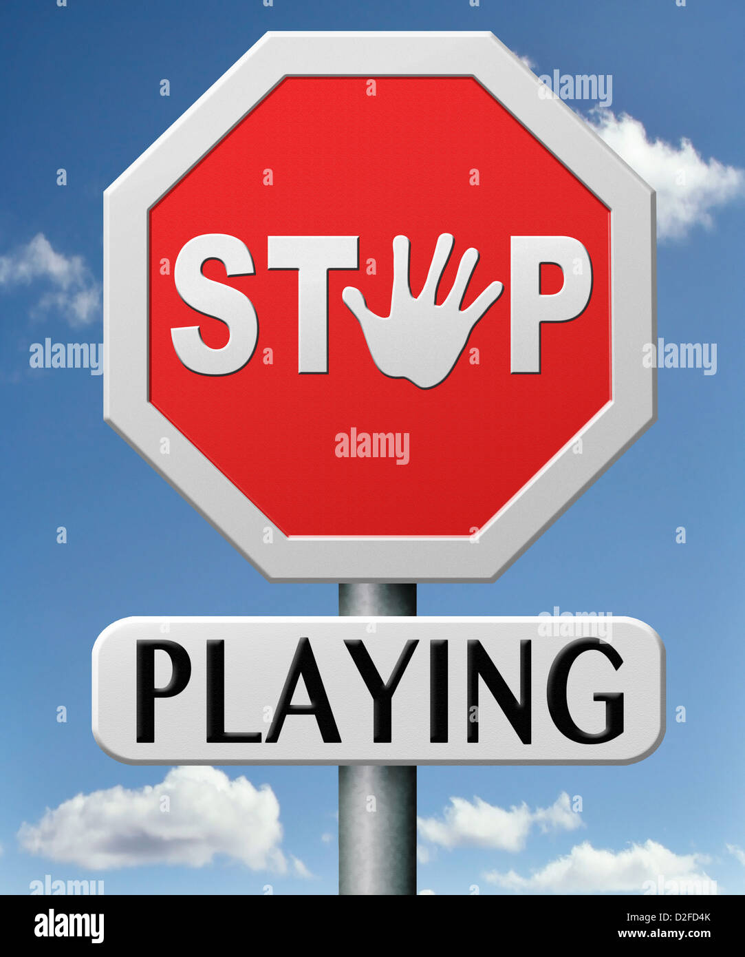 stop playing no more games become serious growing up Stock Photo - Alamy