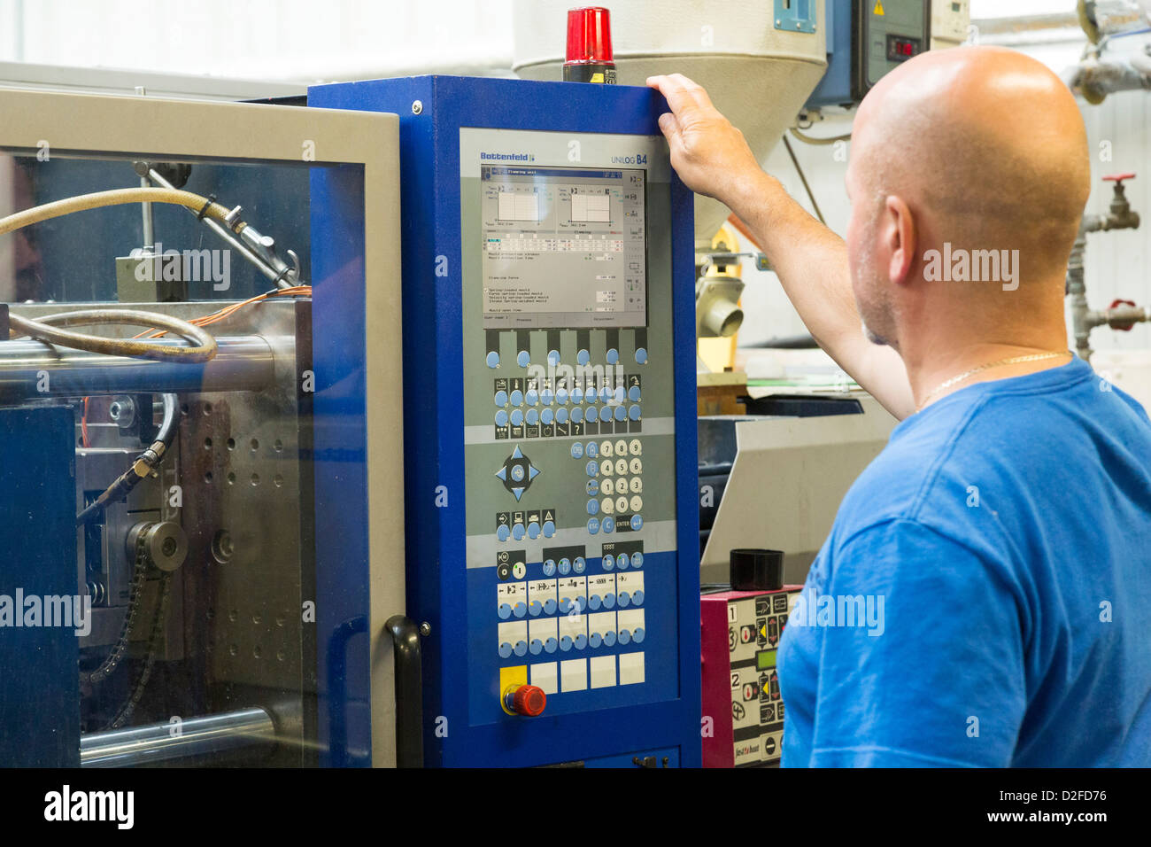 CNC control panel for industrial machinery Stock Photo - Alamy