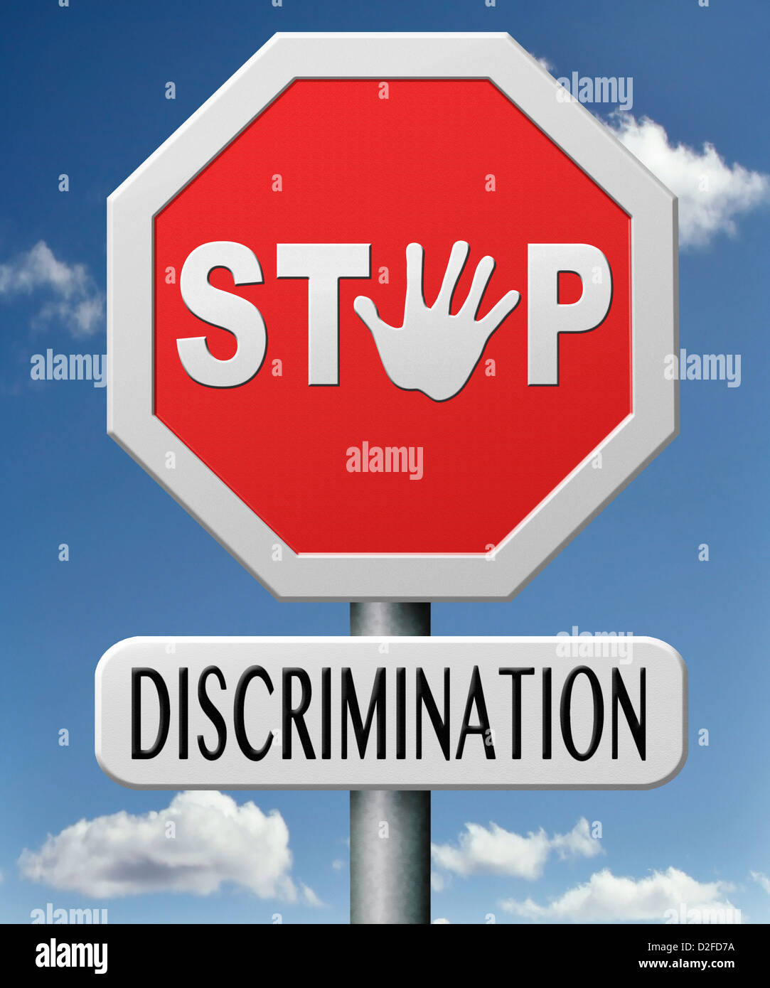 stop discrimination equal rights equality no racism based on age race ...