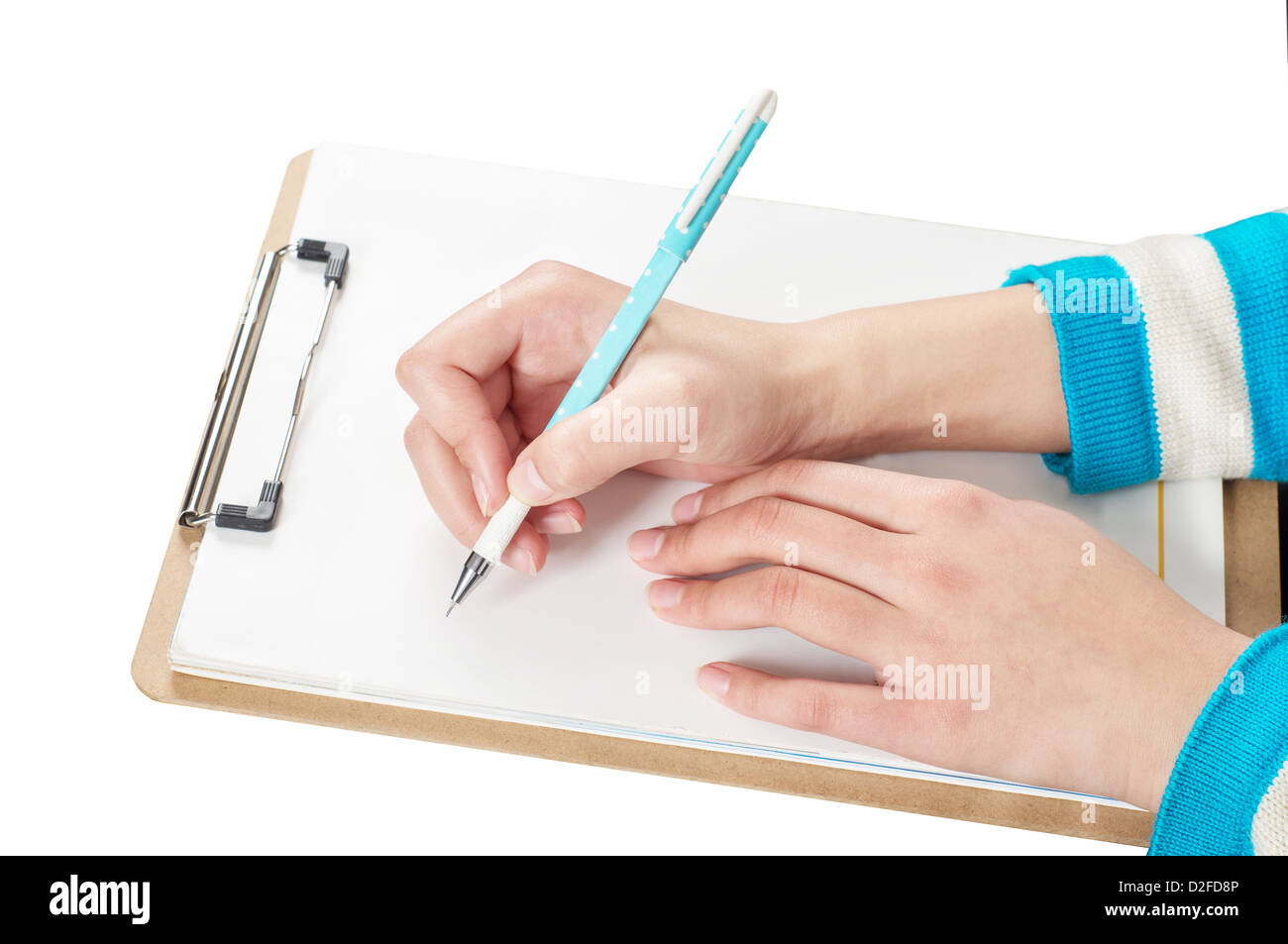 Hand woman writing pen hi-res stock photography and images - Alamy
