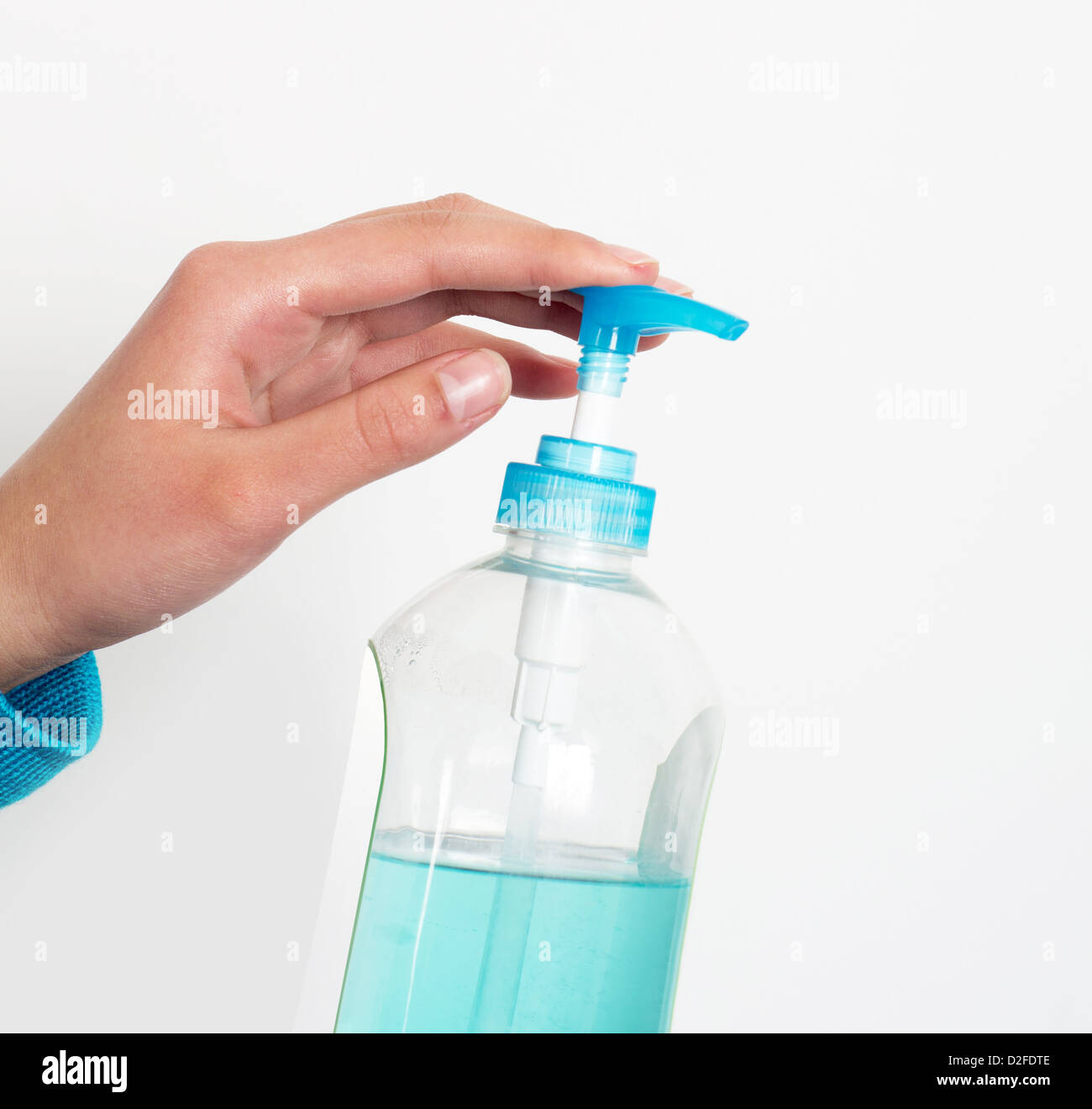Using a sanitizer hi-res stock photography and images - Alamy