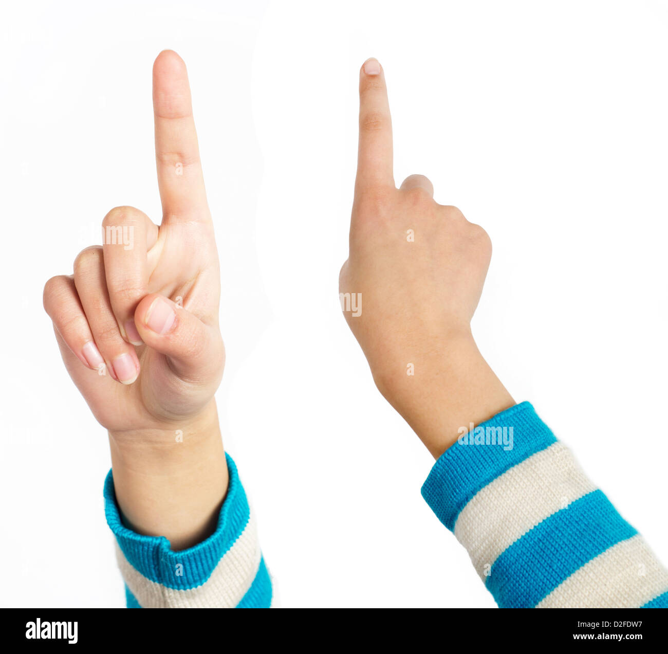 Click up sign hand hi-res stock photography and images - Alamy