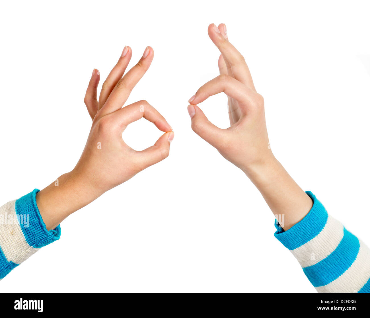 Ok sign hand woman hi-res stock photography and images - Alamy