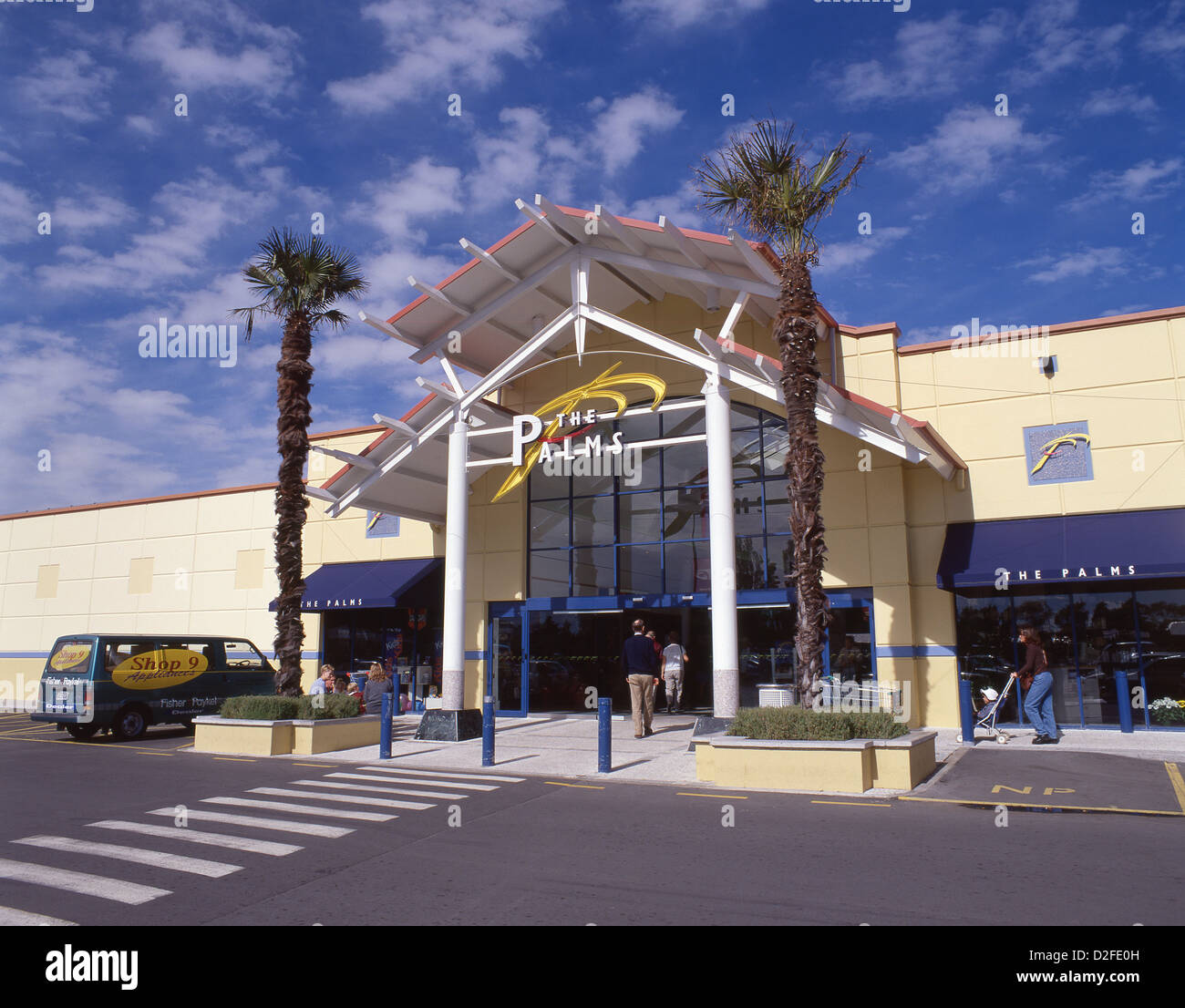 Entrance to The Palms Shopping Centre, Shirley, Christchurch ...