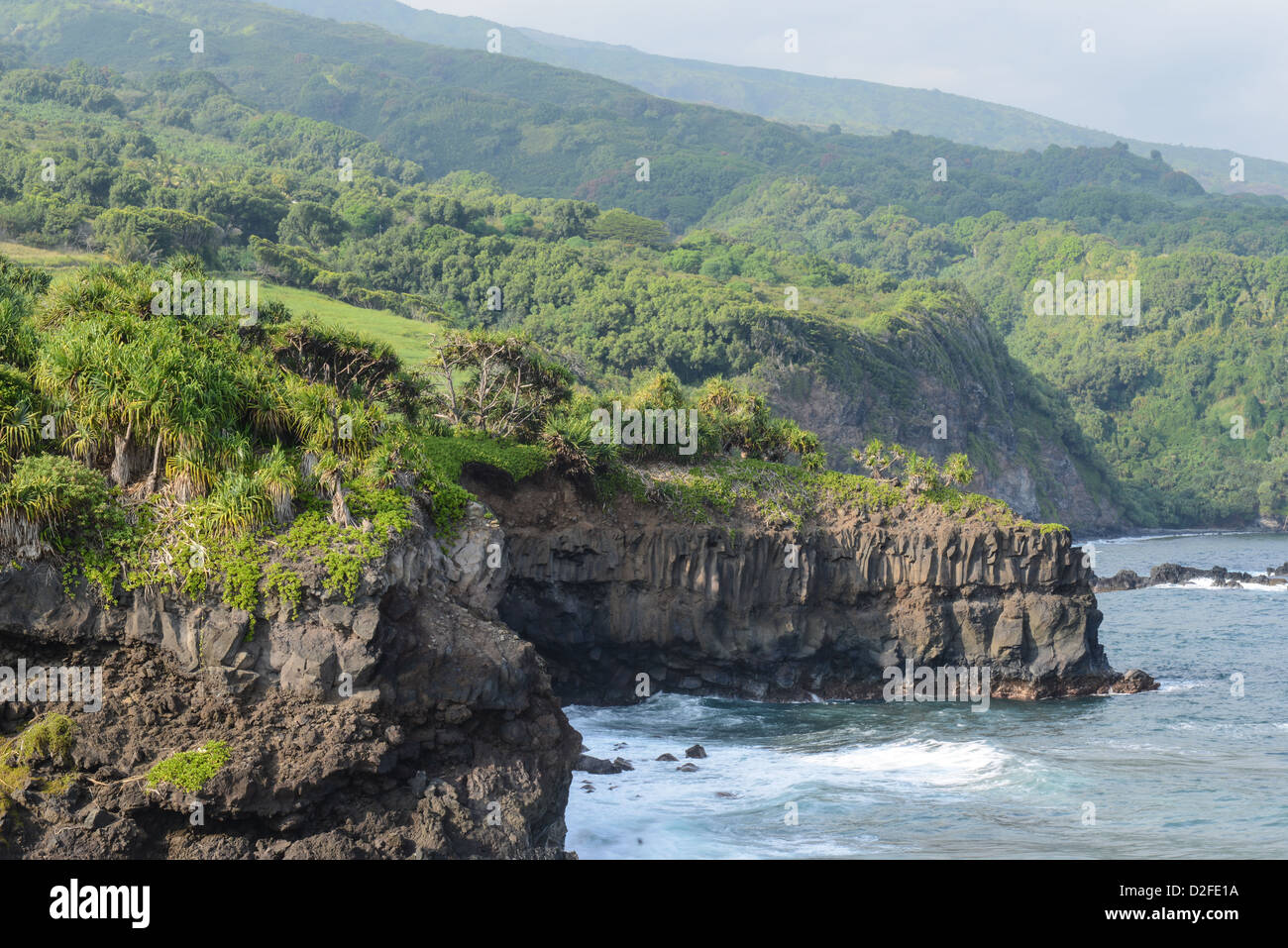 Cliffs in Maui Hawaii Stock Photo - Alamy